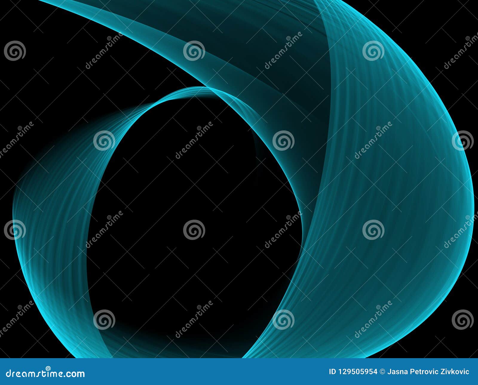 Abstract Blue Flow Wave Background Stock Illustration - Illustration of ...