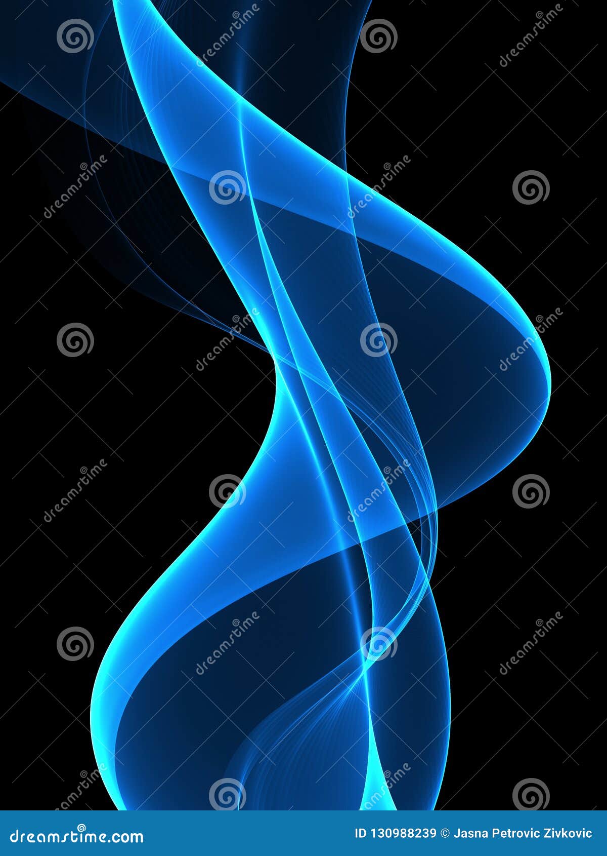 Abstract Blue Flow Wave Background Stock Illustration - Illustration of ...