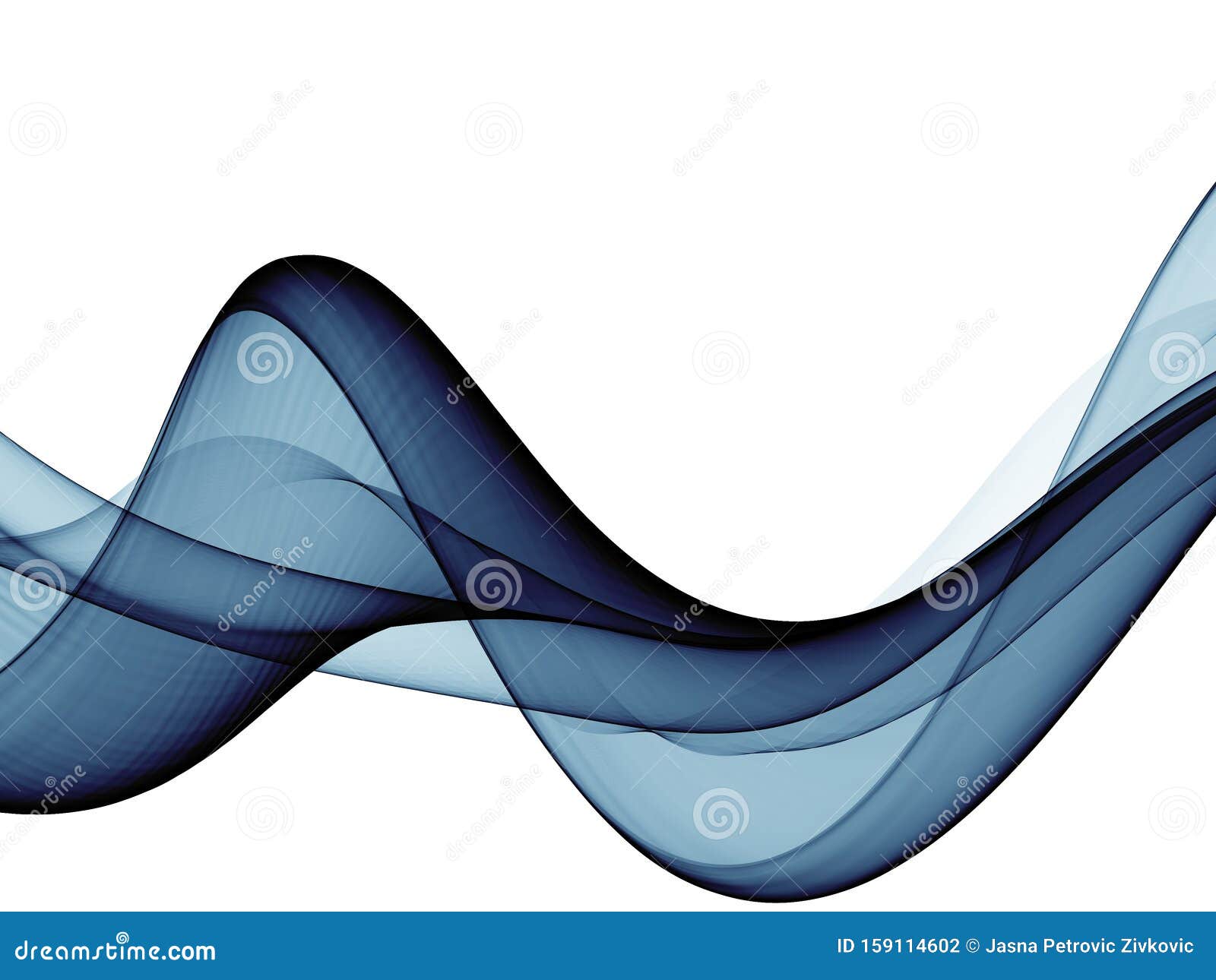 Abstract Blue Flow Wave Background Stock Illustration - Illustration of ...