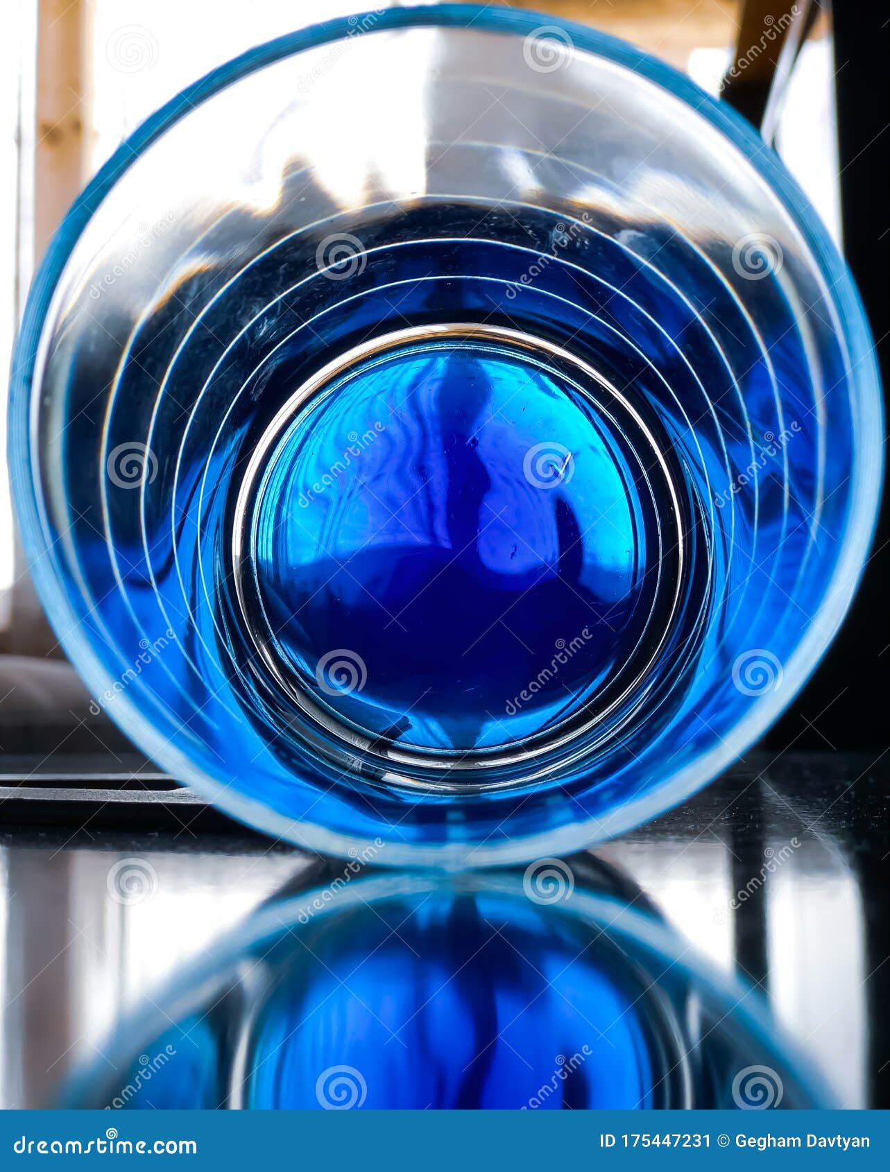 The Beautiful Abstract Blue Glass Background Stock Image - Image of ...