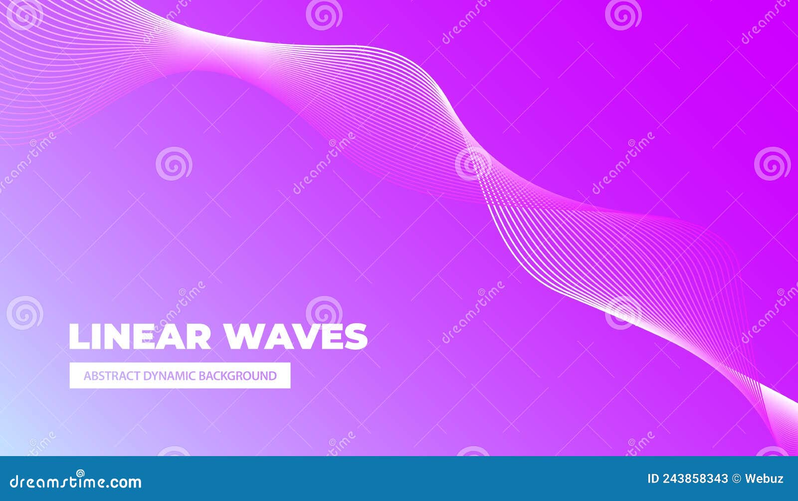 Beautiful Abstract Blue Gradient Background from a Wave of White Lines ...