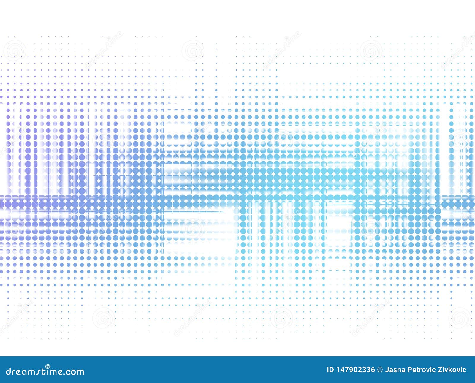 Abstract Blue Gradient Dots Background Stock Illustration ...