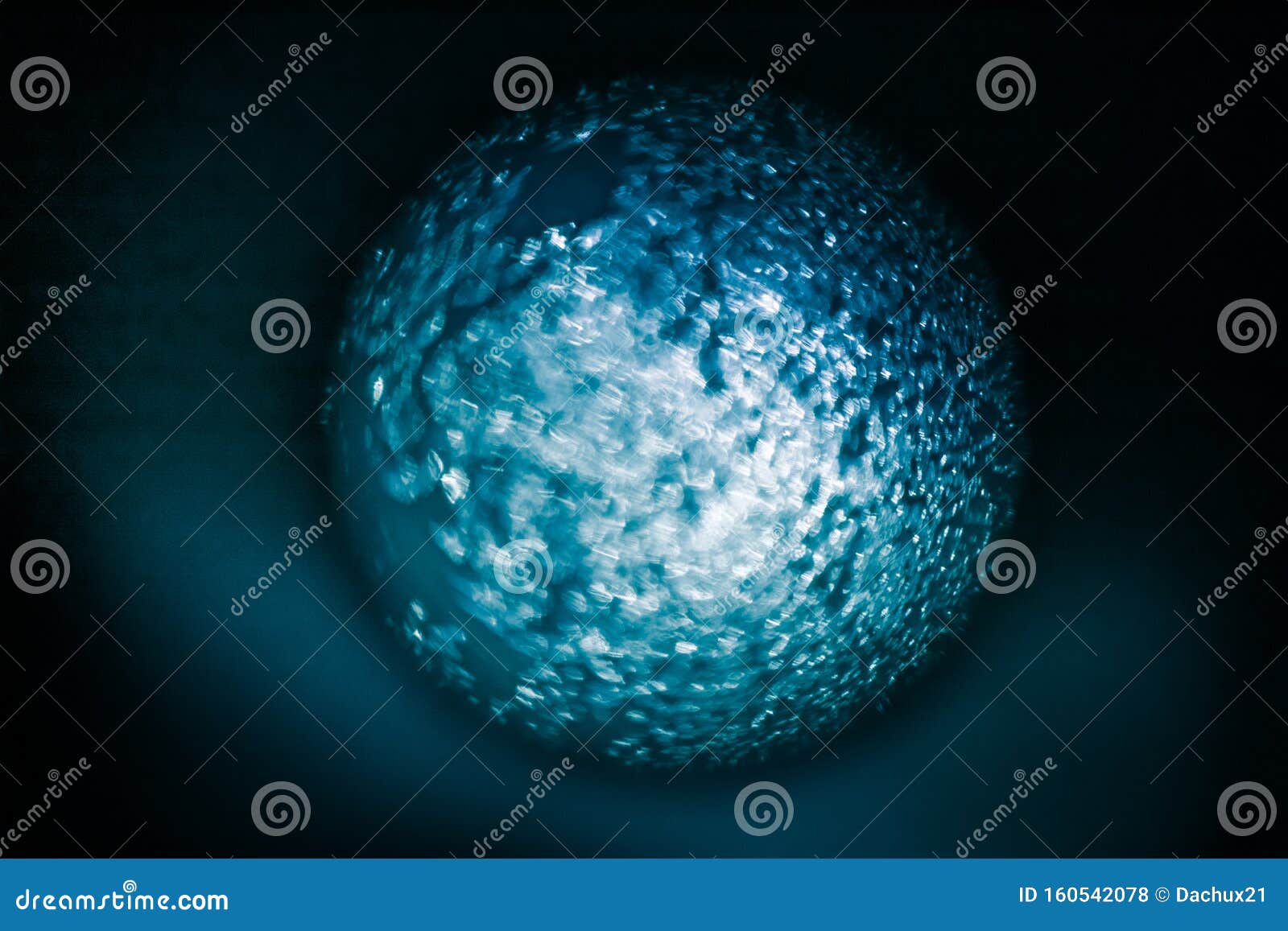 A Beautiful, Abstract Blue Orb of Blurred Pattern. Stock Photo - Image ...