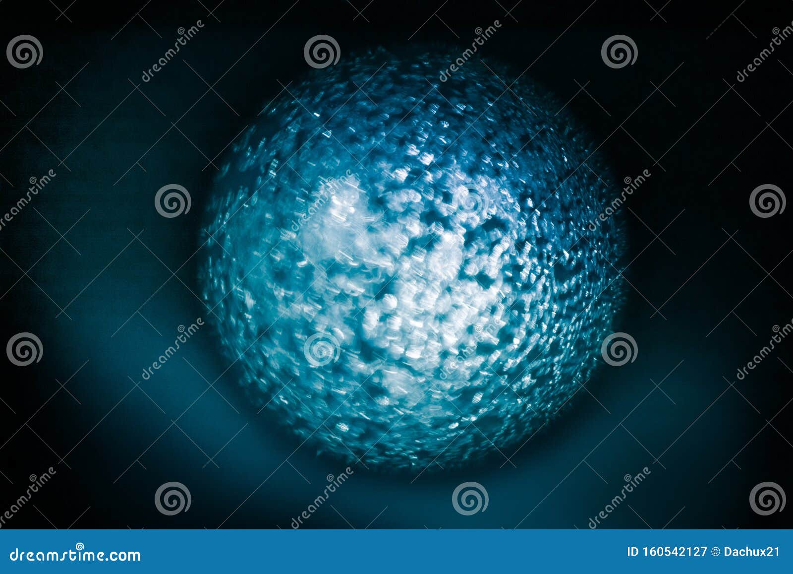 A Beautiful, Abstract Blue Orb of Blurred Pattern. Stock Image - Image ...