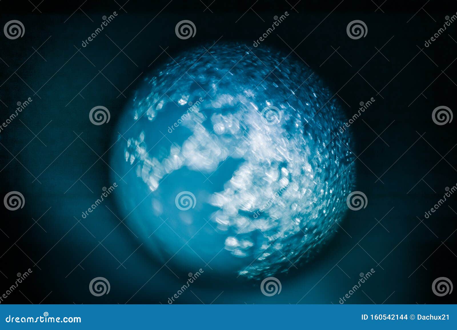 A Beautiful, Abstract Blue Orb of Blurred Pattern. Stock Photo - Image ...