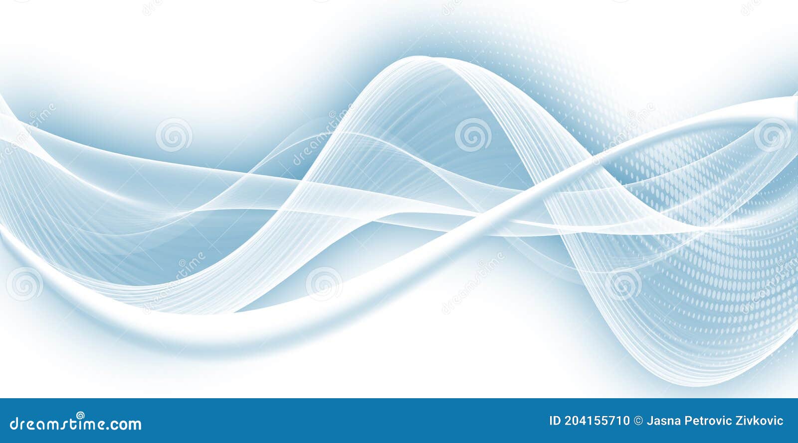 Abstract Blue Wave on Transparent Background Stock Illustration ...
