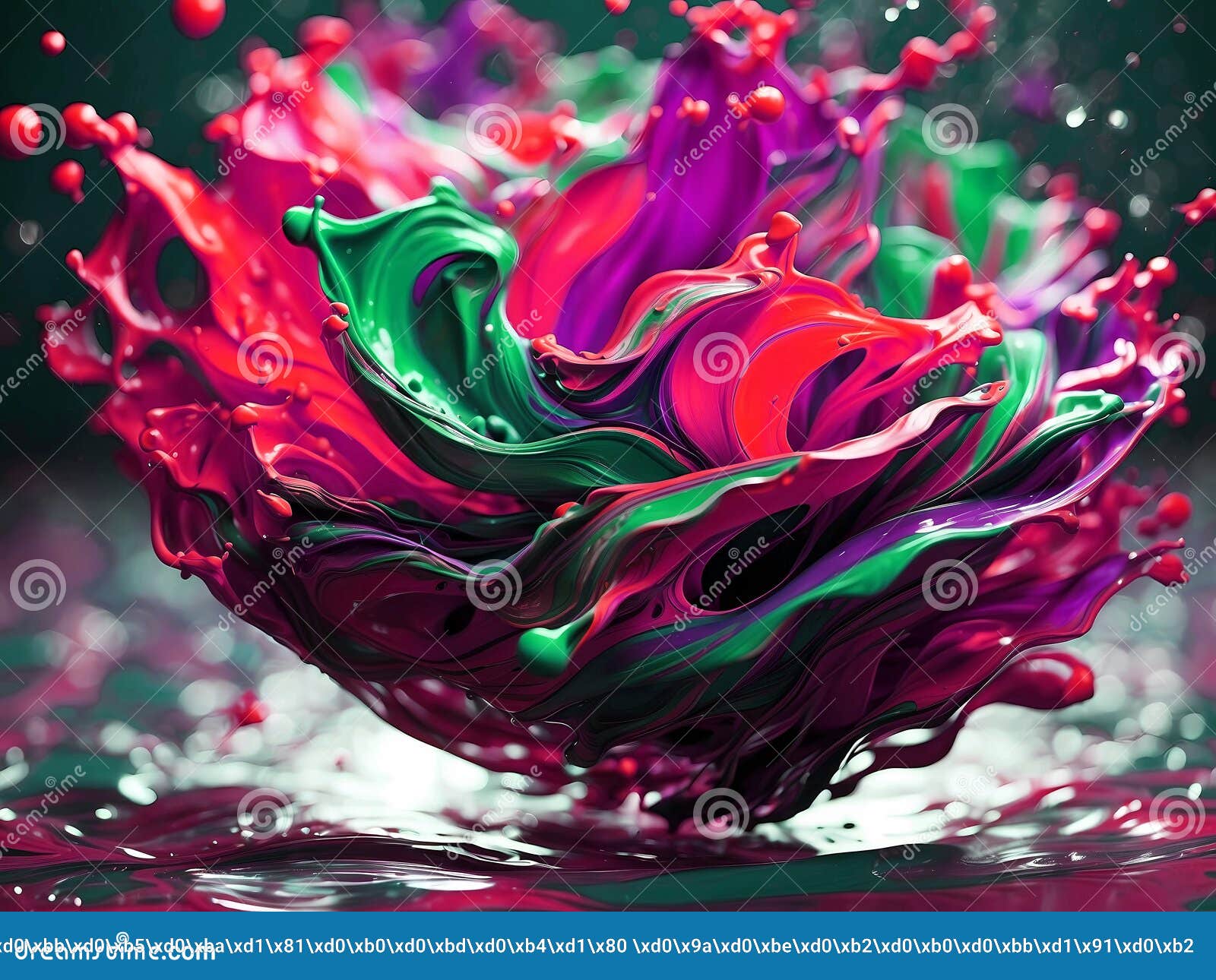 Beautiful Abstract Colorful Paint Explosion in Motion Stock Photo ...