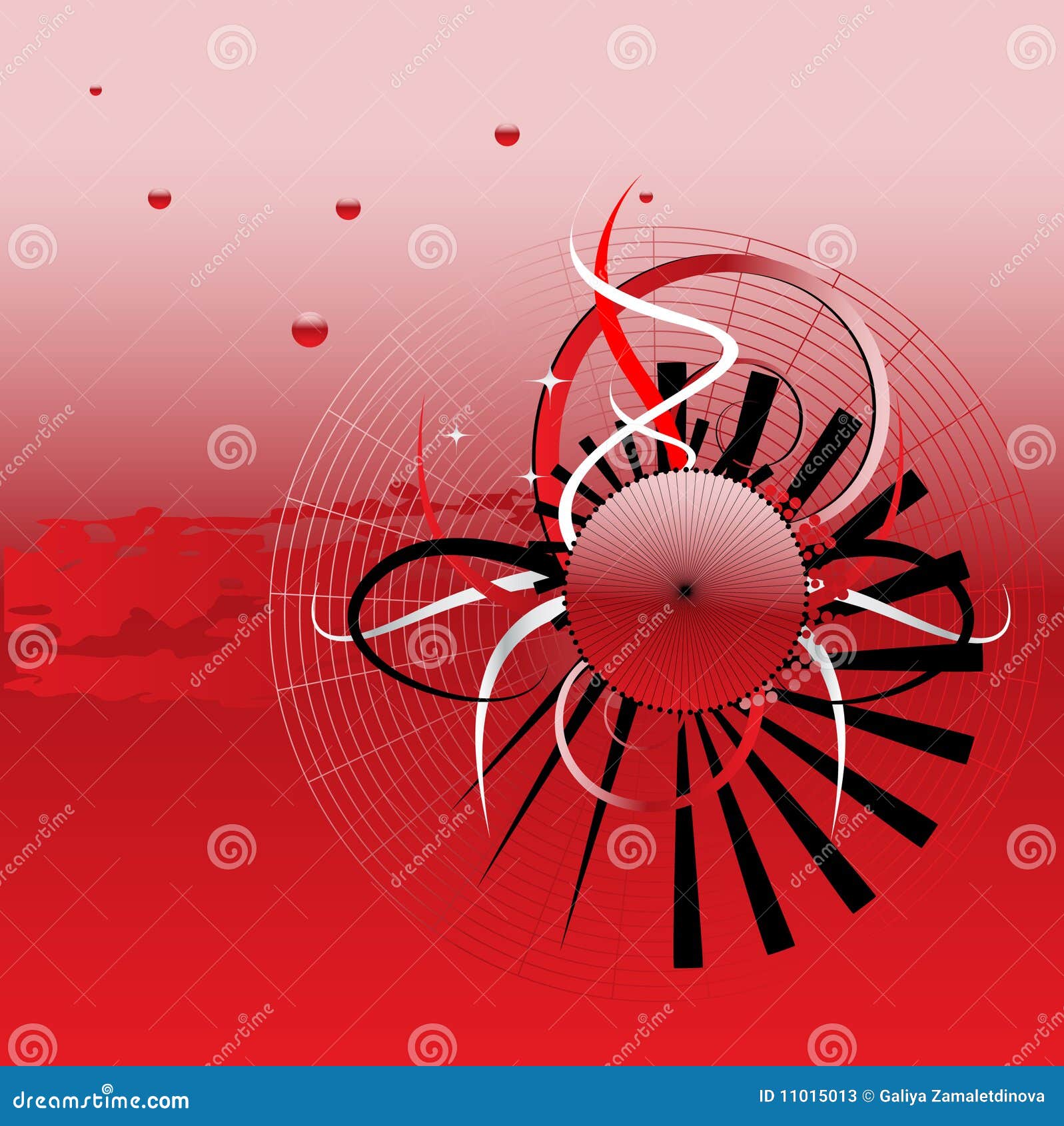 Beautiful Abstract Composition Stock Illustration - Illustration of ...