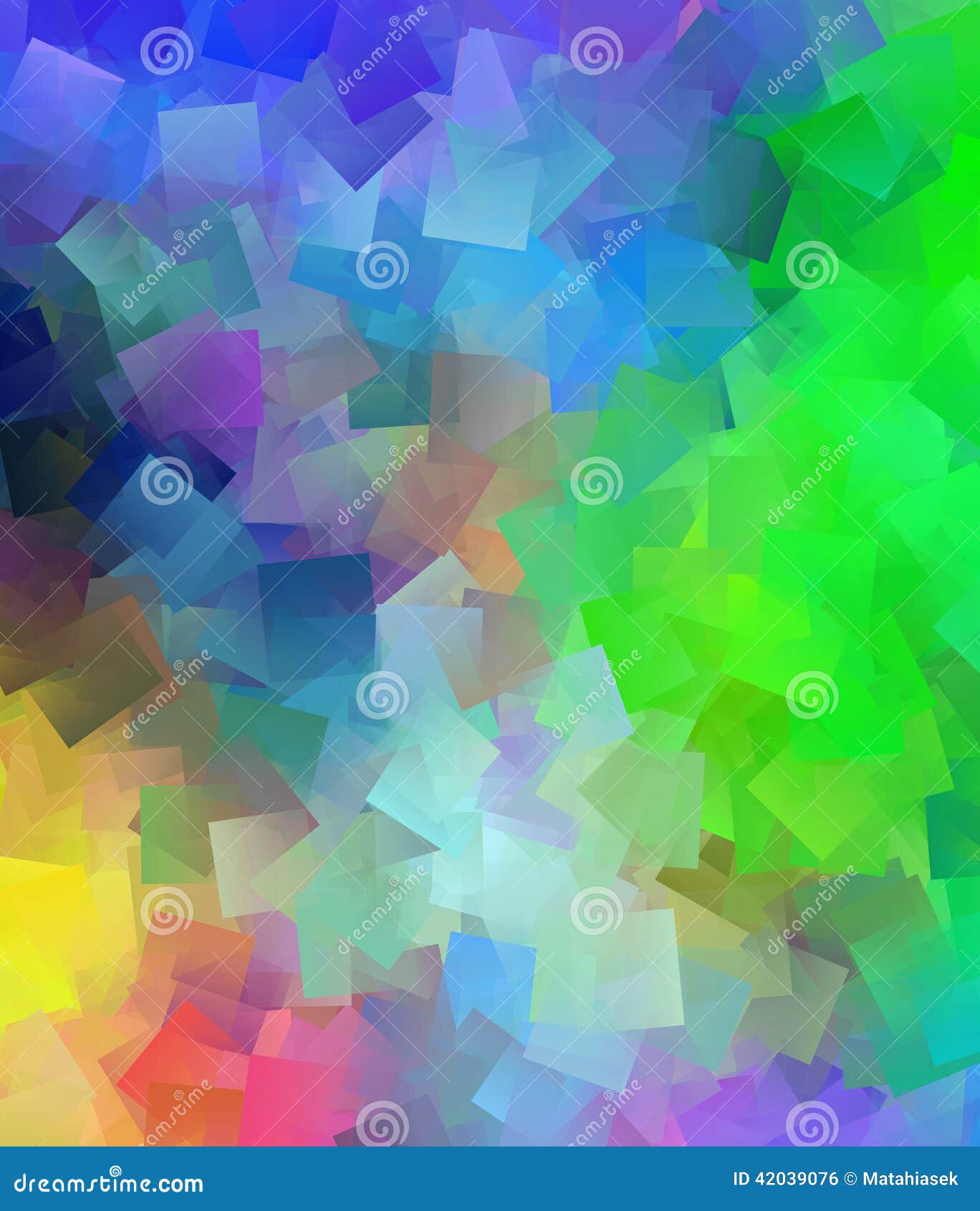 Beautiful Abstract Cubist Colourful Background Stock Illustration ...