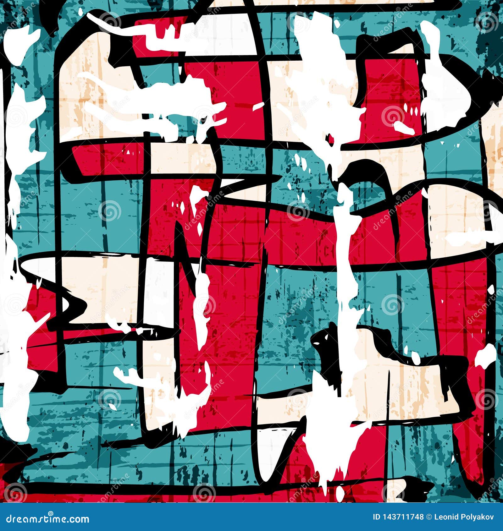 Beautiful Abstract Dark Graffiti Pattern Illustration Stock ...