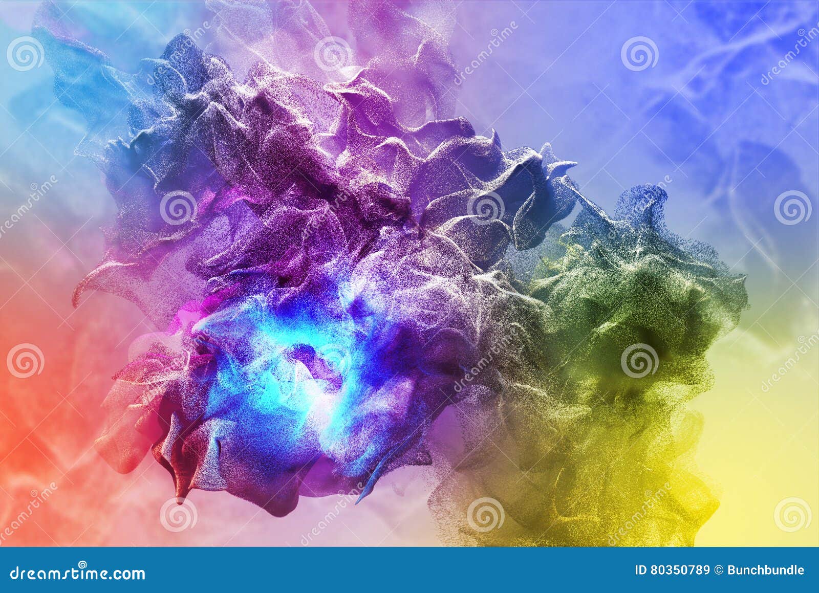 Beautiful Abstract Dust Storm, 3d Illustration Stock Illustration ...