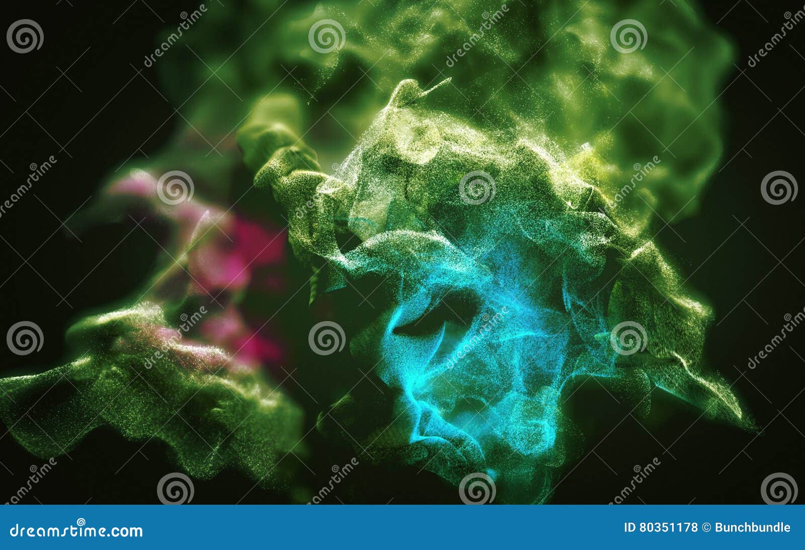 Beautiful Abstract Dust Storm, 3d Illustration Stock Illustration ...