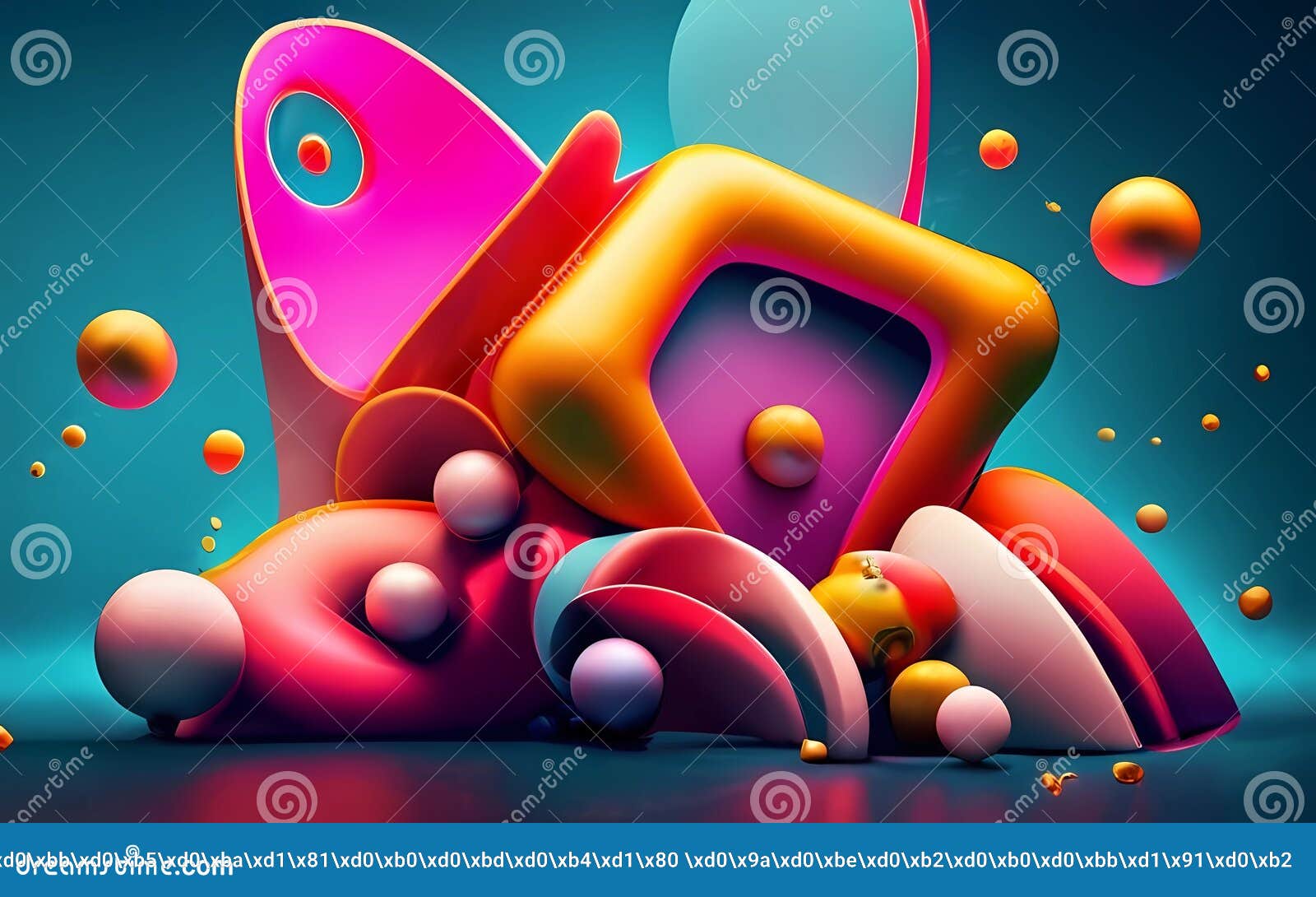 Beautiful Abstract Geometric 3d Shapes for Art Design Stock ...