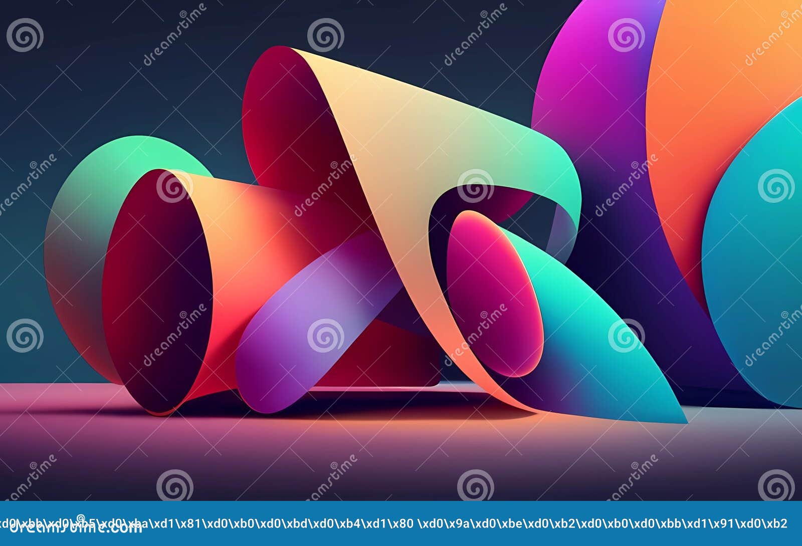 Beautiful Abstract Geometric 3d Shapes for Art Design Stock ...