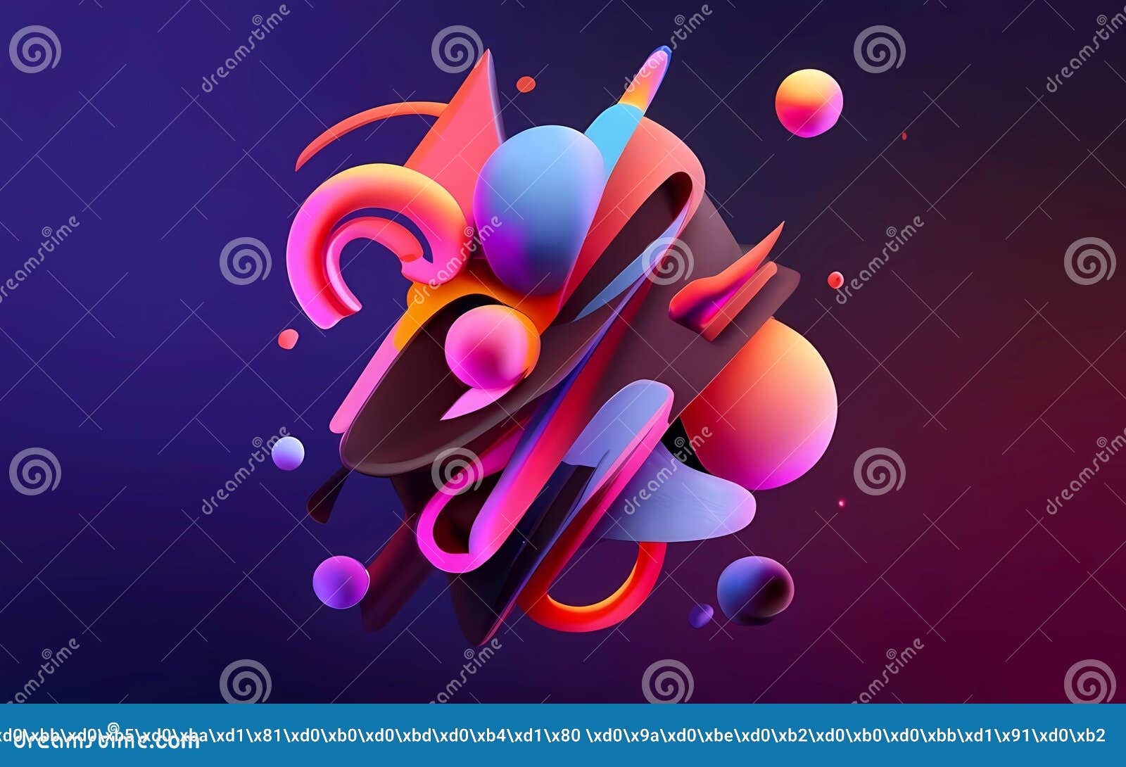 Beautiful Abstract Geometric 3d Shapes for Art Design Stock ...