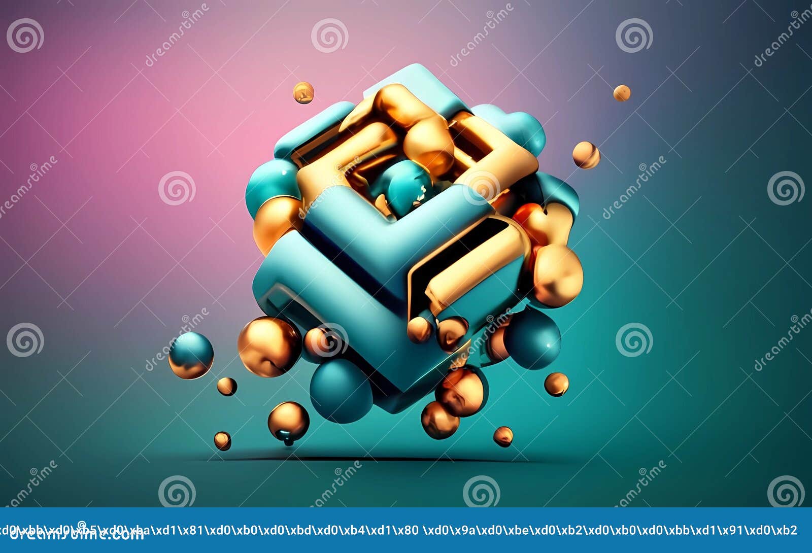 Beautiful Abstract Geometric 3d Shapes for Art Design Stock ...