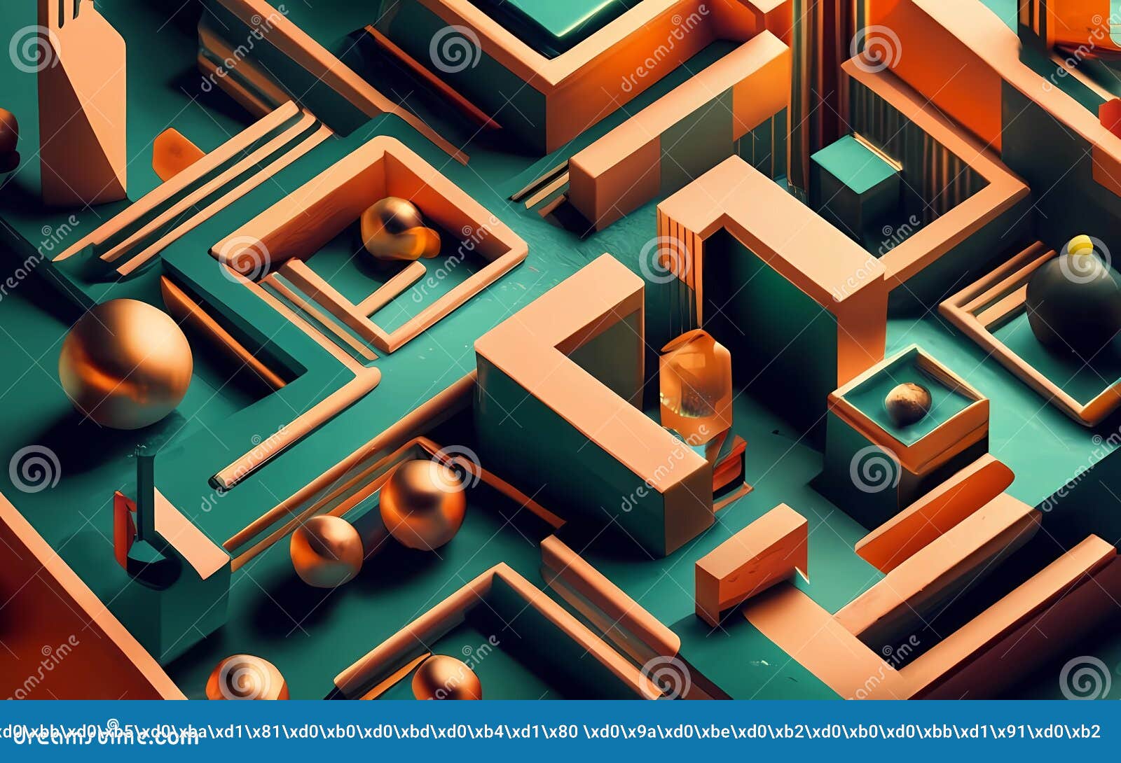 Beautiful Abstract Geometric 3d Shapes for Art Design Stock ...