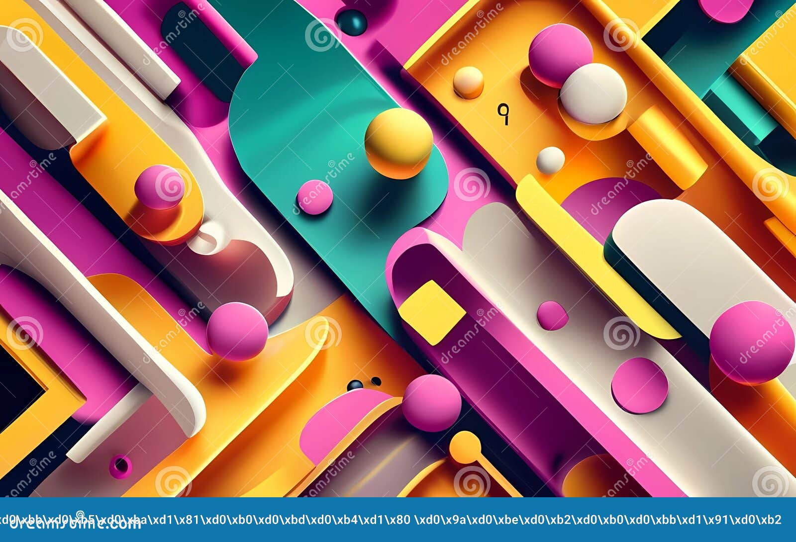 Beautiful Abstract Geometric 3d Shapes for Art Design Stock ...