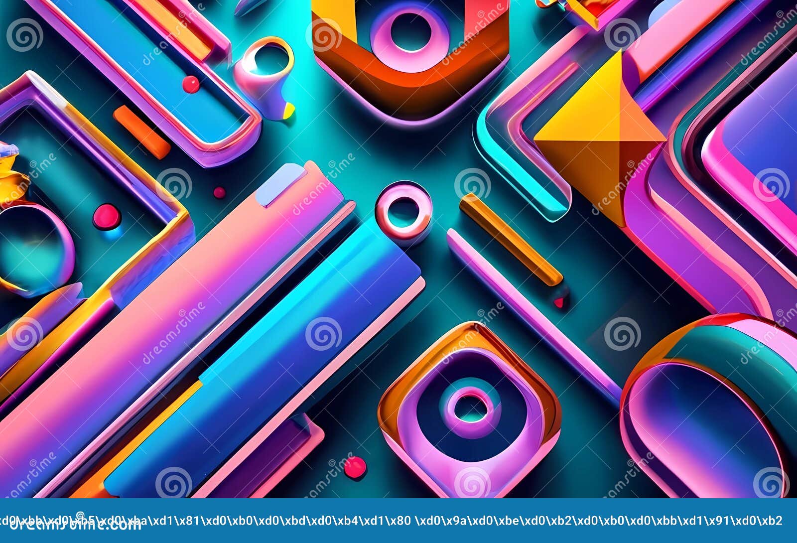 Beautiful Abstract Geometric 3d Shapes for Art Design Stock ...