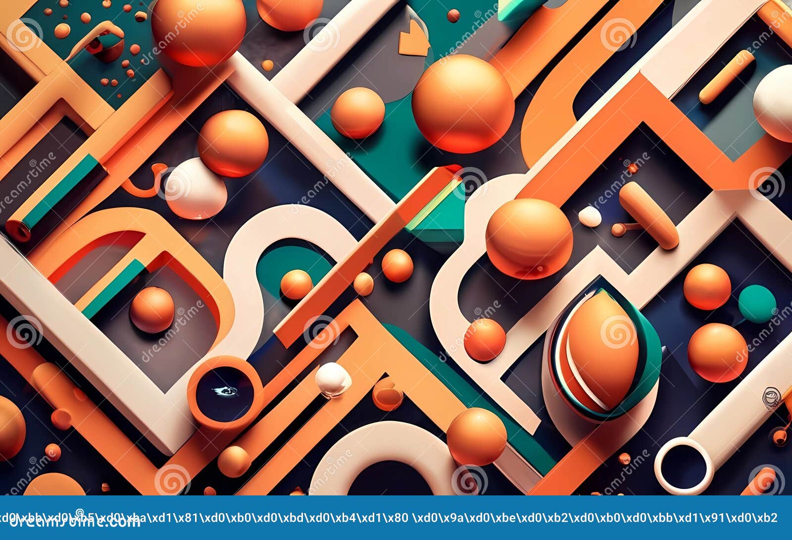 Beautiful Abstract Geometric 3d Shapes for Art Design Stock ...