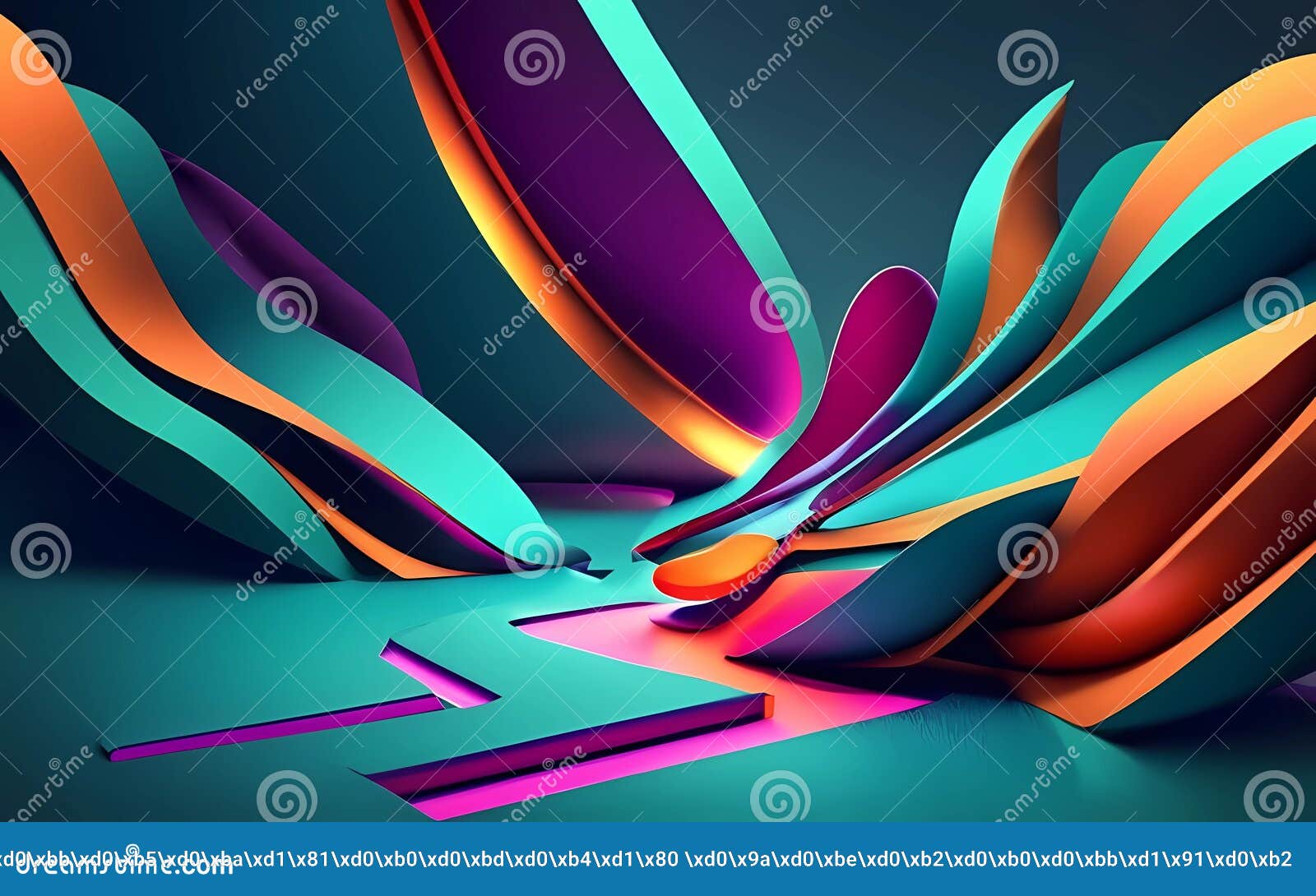 Beautiful Abstract Geometric 3d Shapes for Art Design Stock ...