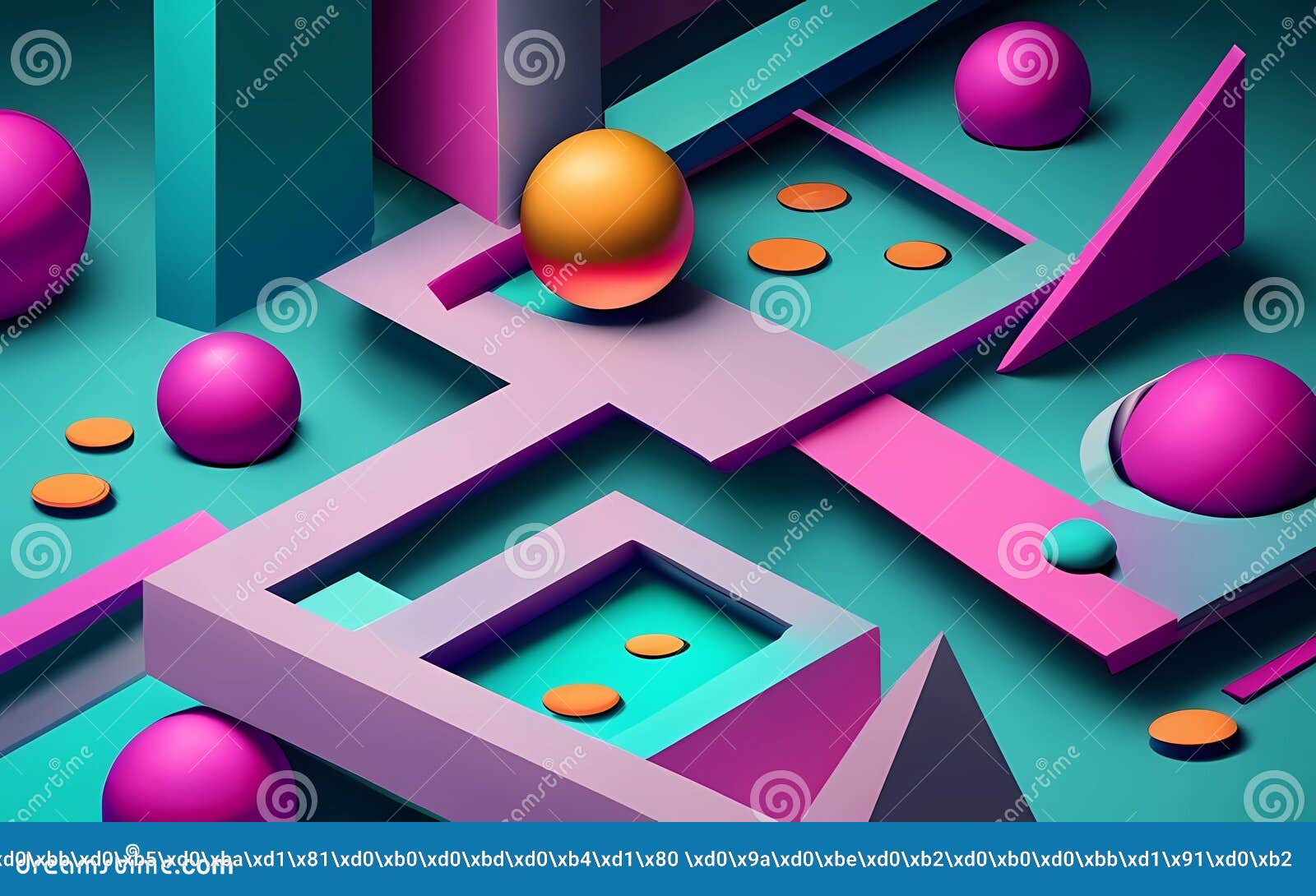 Beautiful Abstract Geometric 3d Shapes for Art Design Stock ...