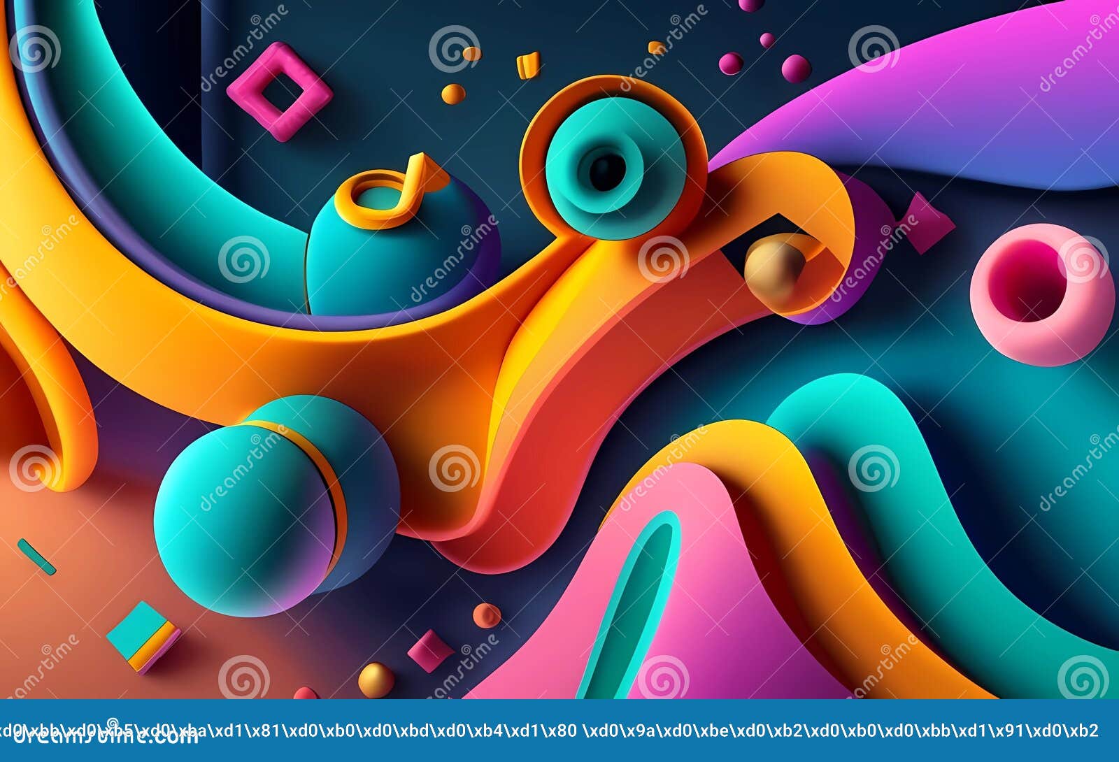 Beautiful Abstract Geometric 3d Shapes for Art Design Stock ...
