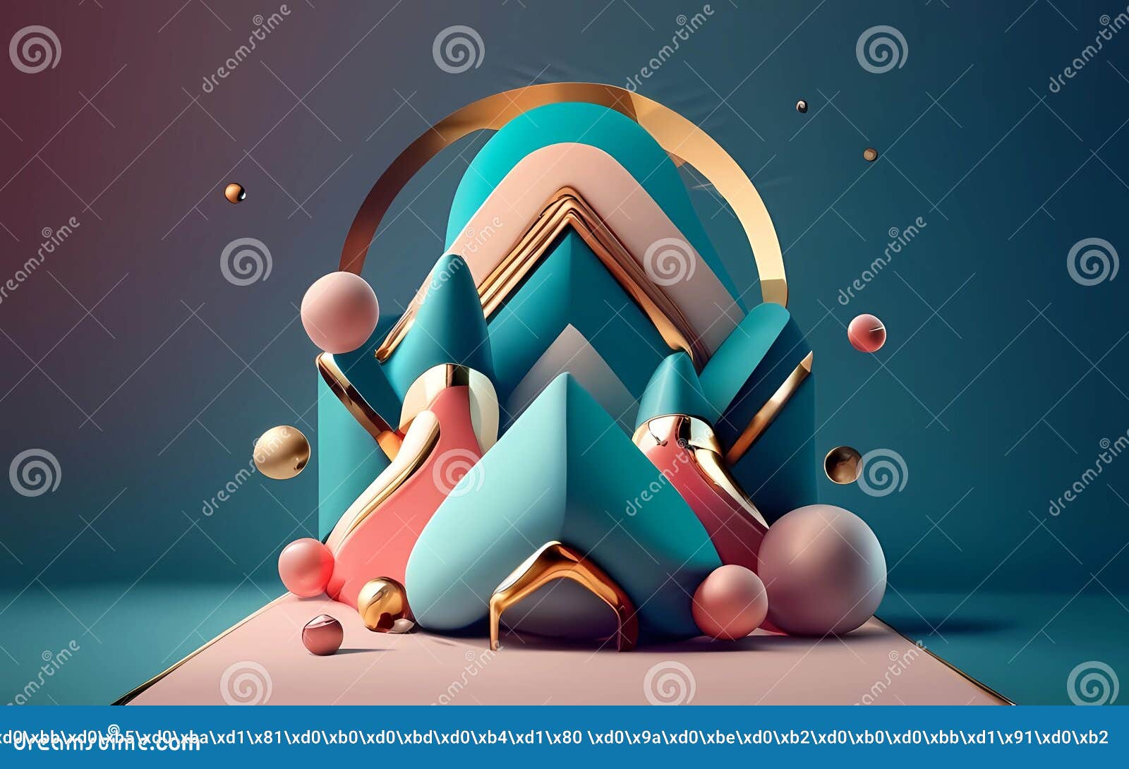 Beautiful Abstract Geometric 3d Shapes for Art Design Stock ...