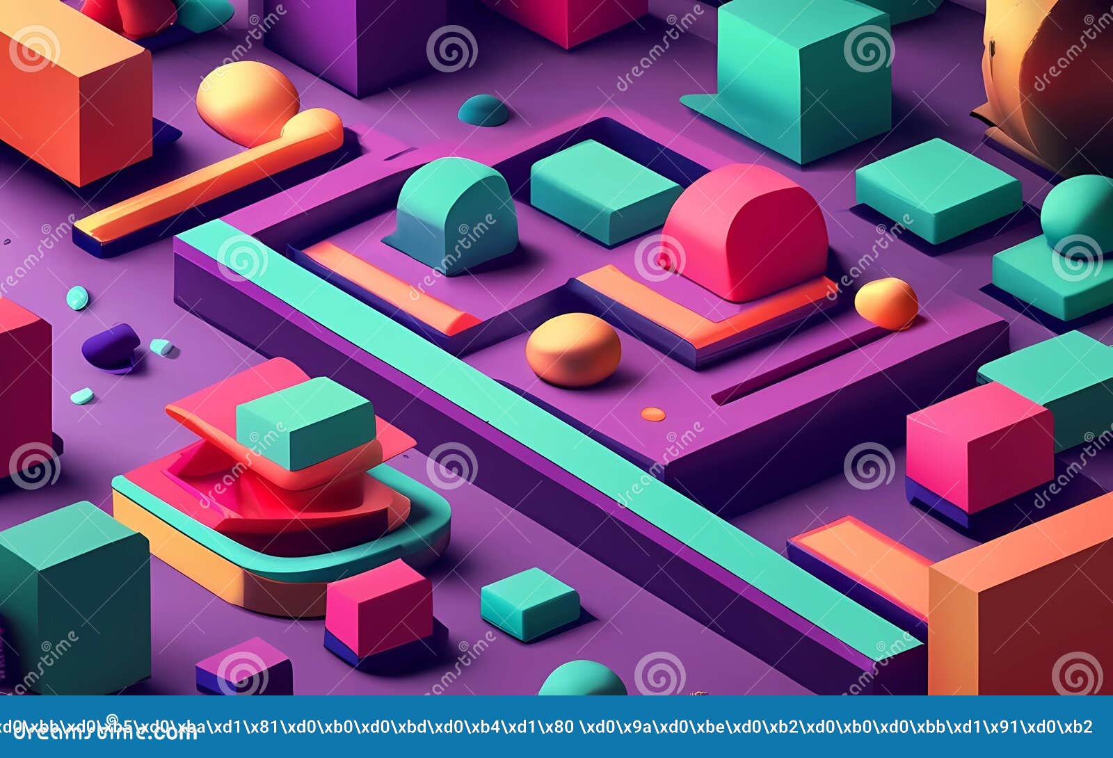 Beautiful Abstract Geometric 3d Shapes for Art Design Stock ...