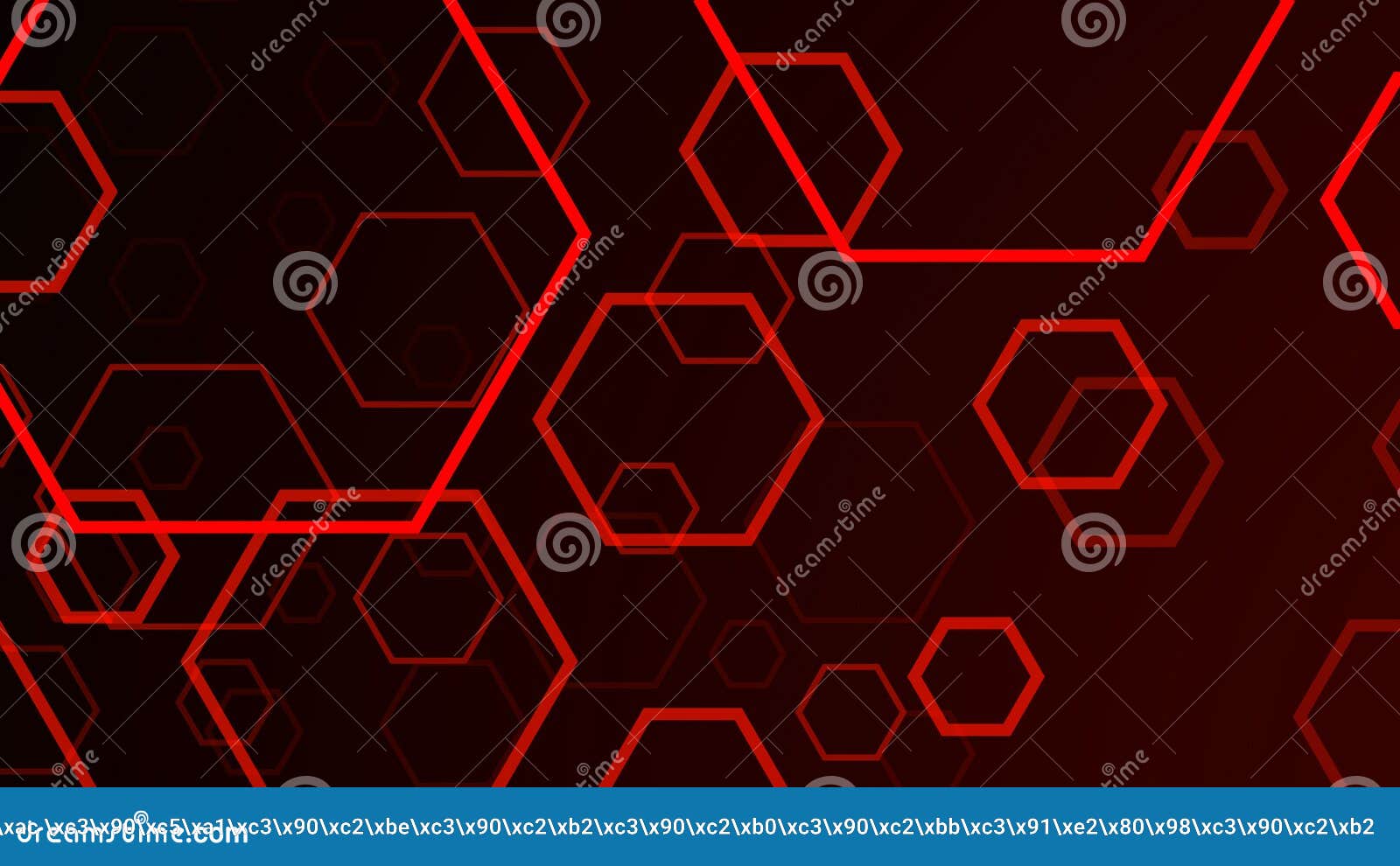Beautiful Red Geometric Structure Background. Hexagons Texture Stock ...