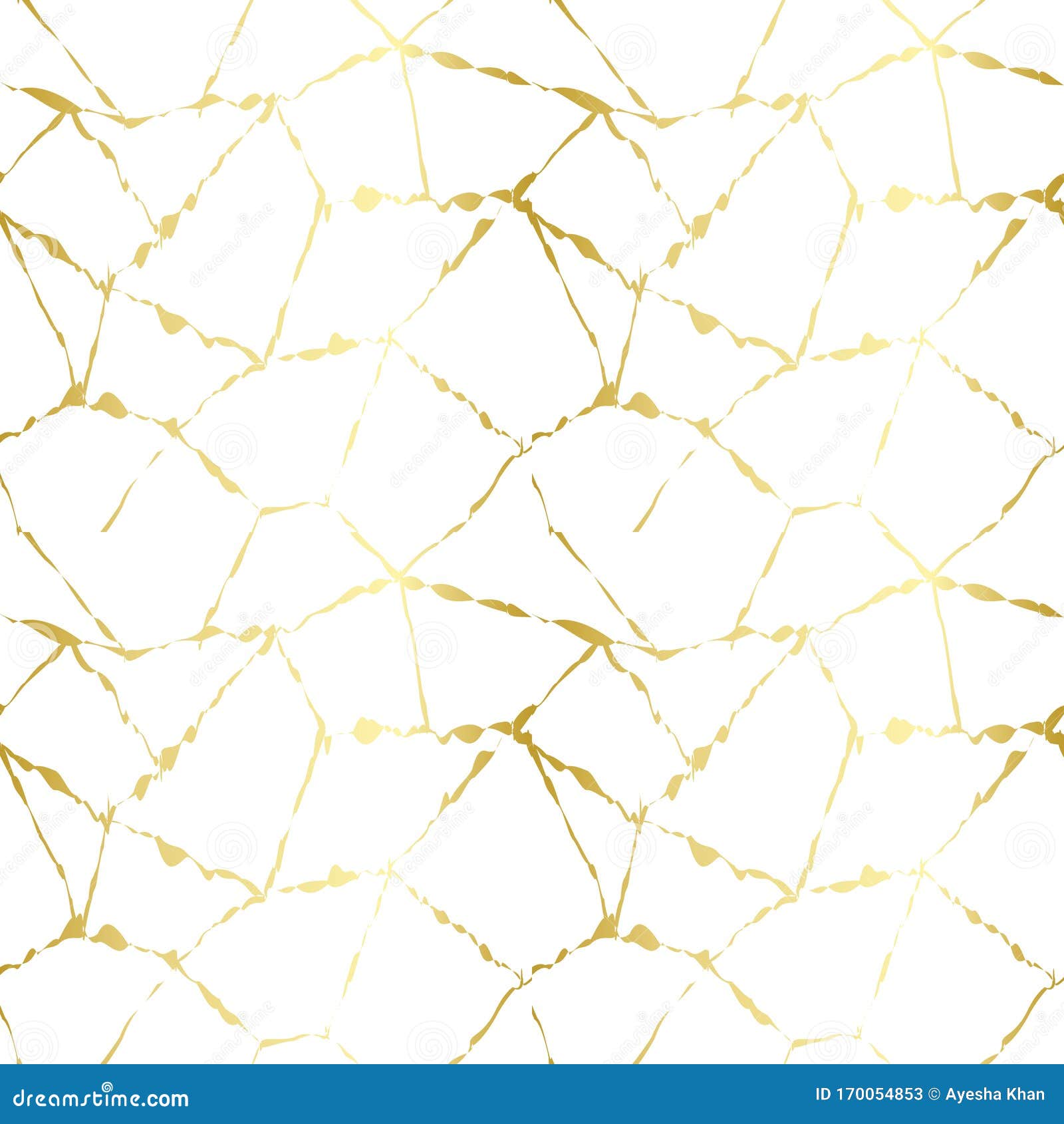 Beautiful Abstract Gold Repeat Pattern Stock Vector - Illustration of ...