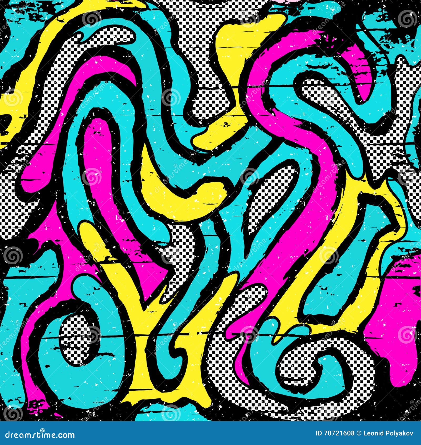 Beautiful Abstract Graffiti Gentle Pattern Stock Vector - Illustration ...