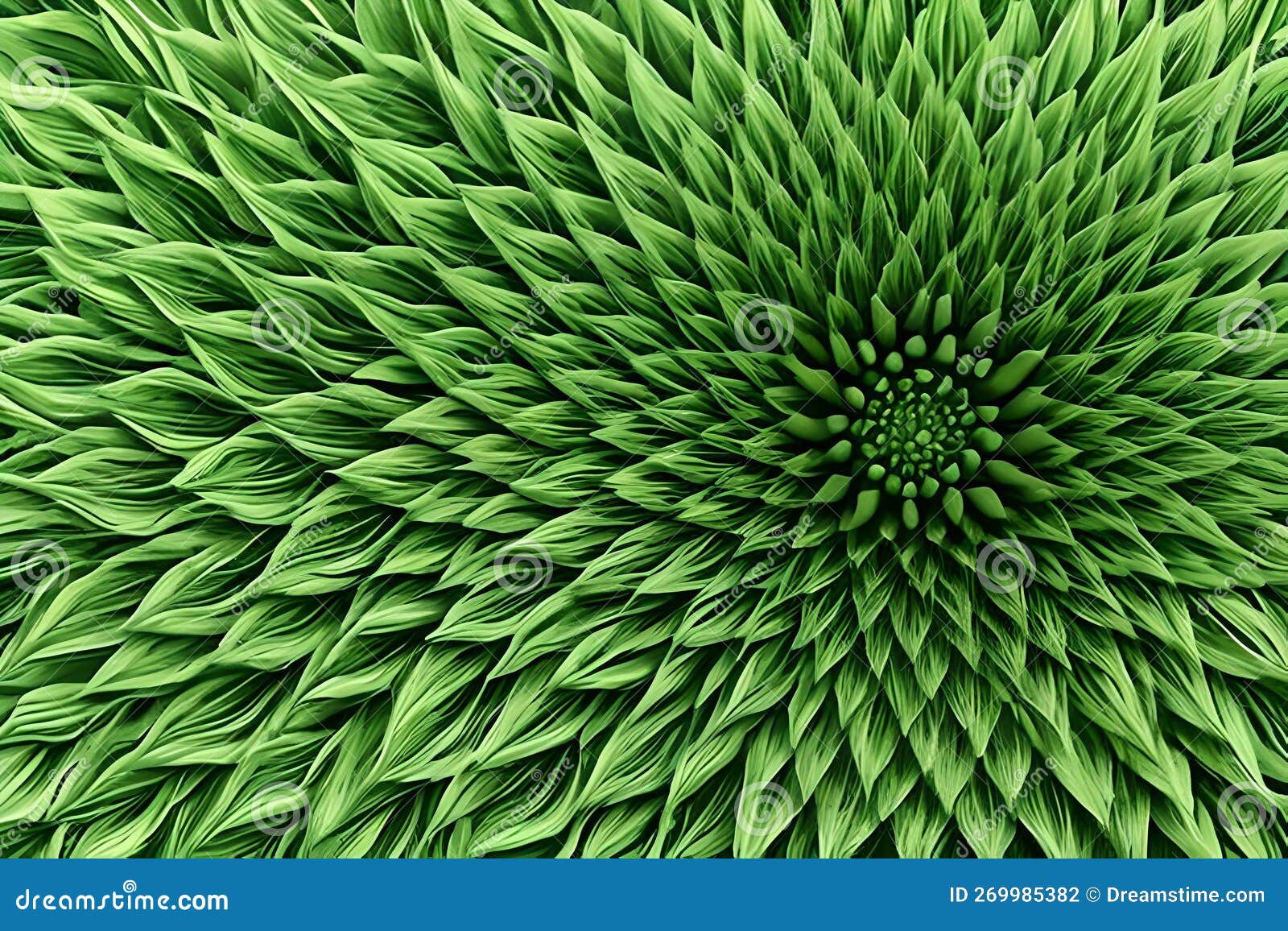 Beautiful Abstract Green Floral Design Stock Illustration ...