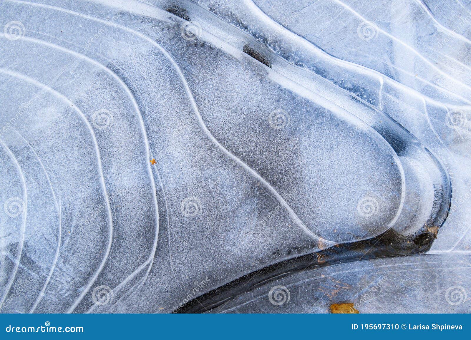 Beautiful Abstract Icy Background. Natural Texture of Light Blue Ice ...