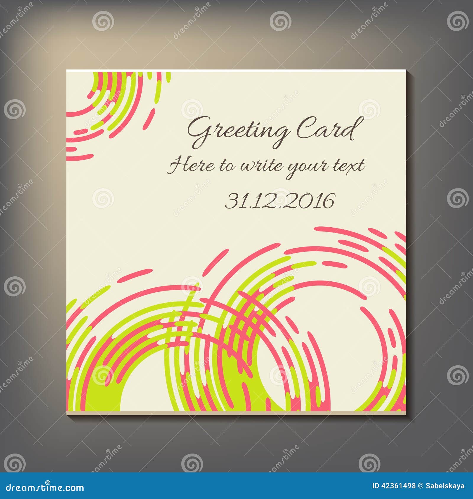 Beautiful Abstract Invitation Card. Stock Vector - Illustration of ...