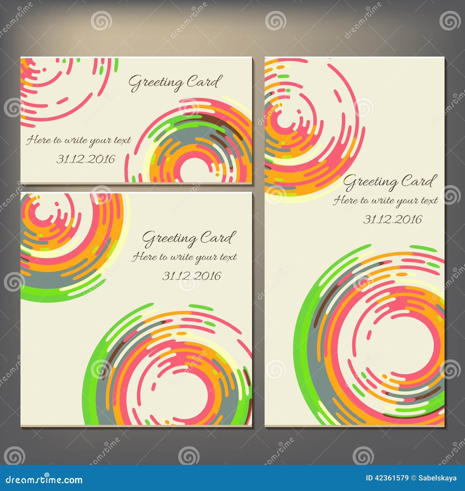 Beautiful Abstract Invitation Card. Stock Vector - Illustration of ...