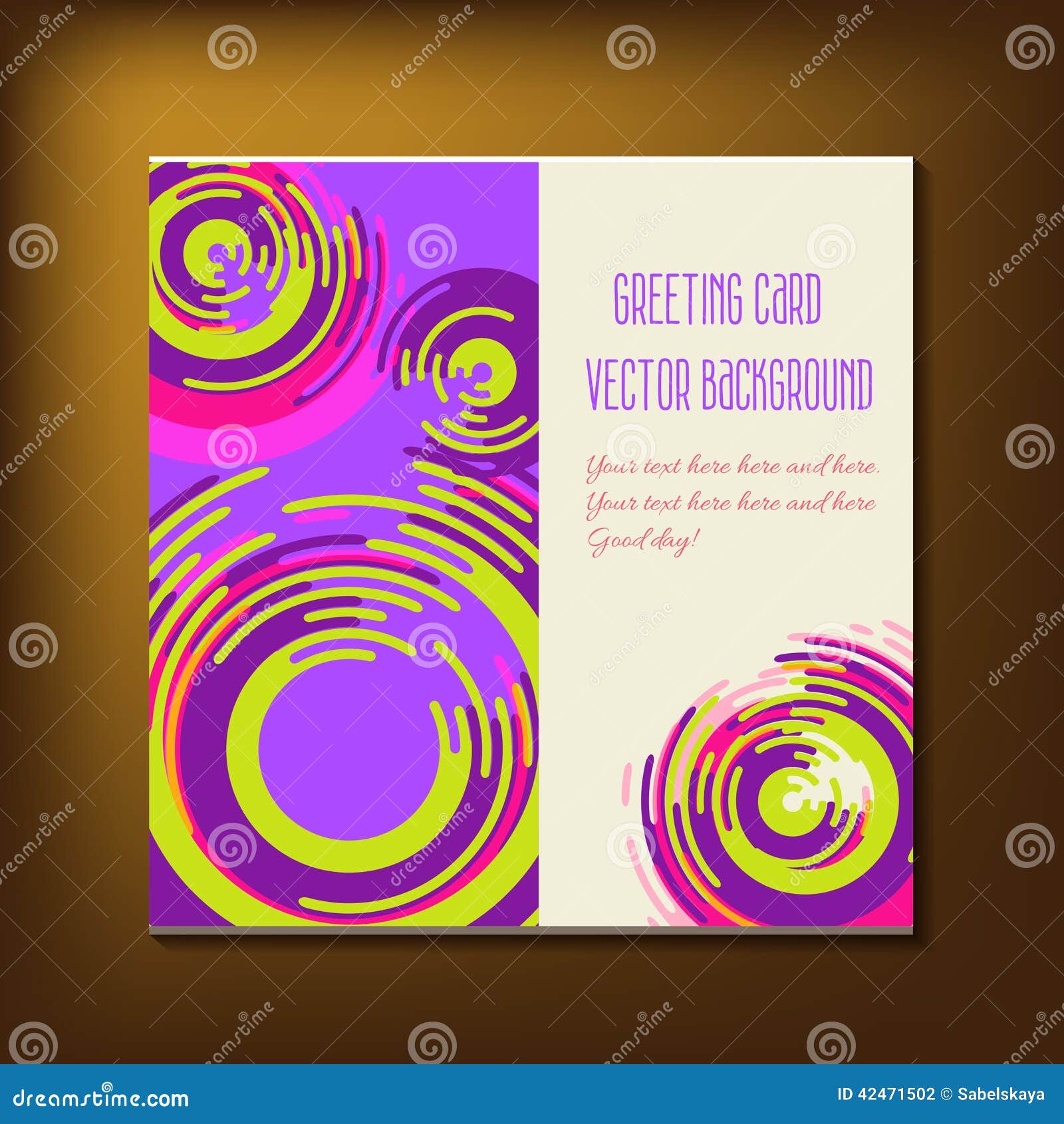 Beautiful Abstract Invitation Card. Stock Vector - Illustration of ...