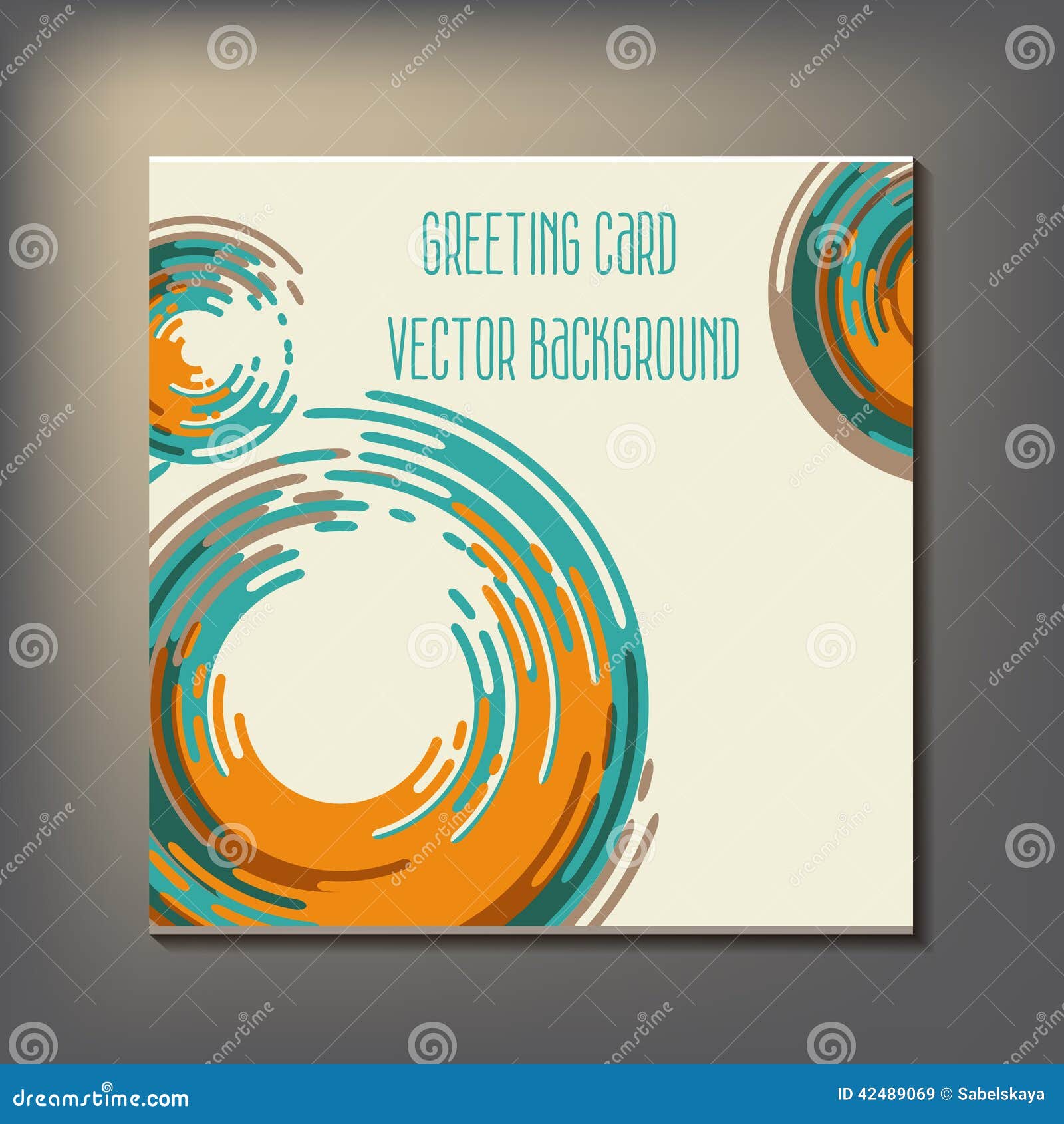 Beautiful Abstract Invitation Card. Stock Vector - Illustration of blue ...