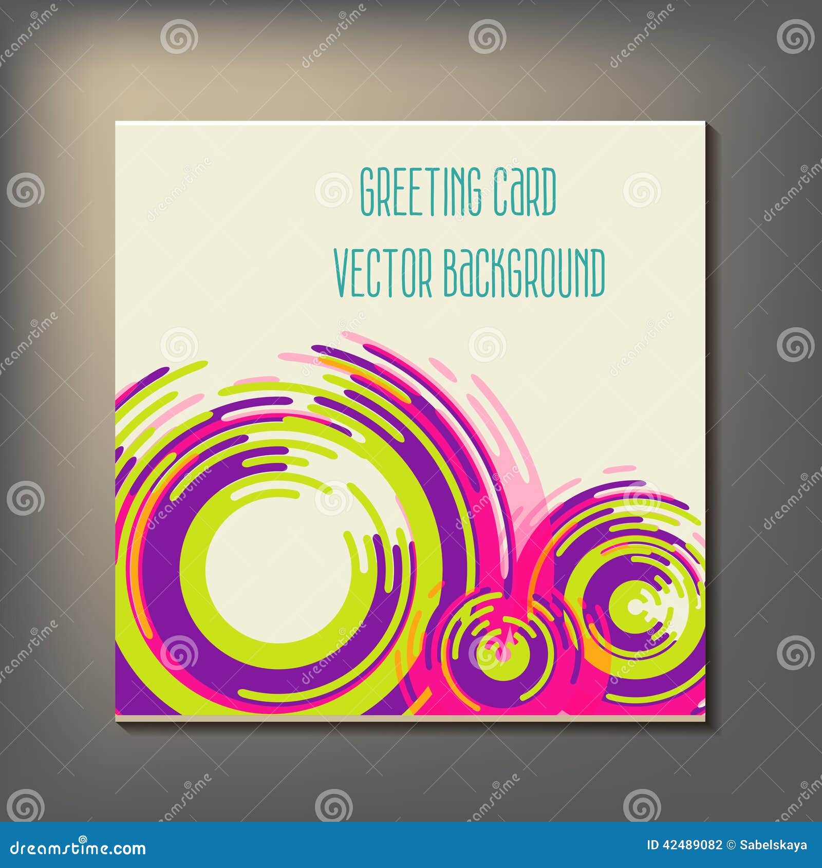 Beautiful Abstract Invitation Card. Stock Vector - Illustration of love ...