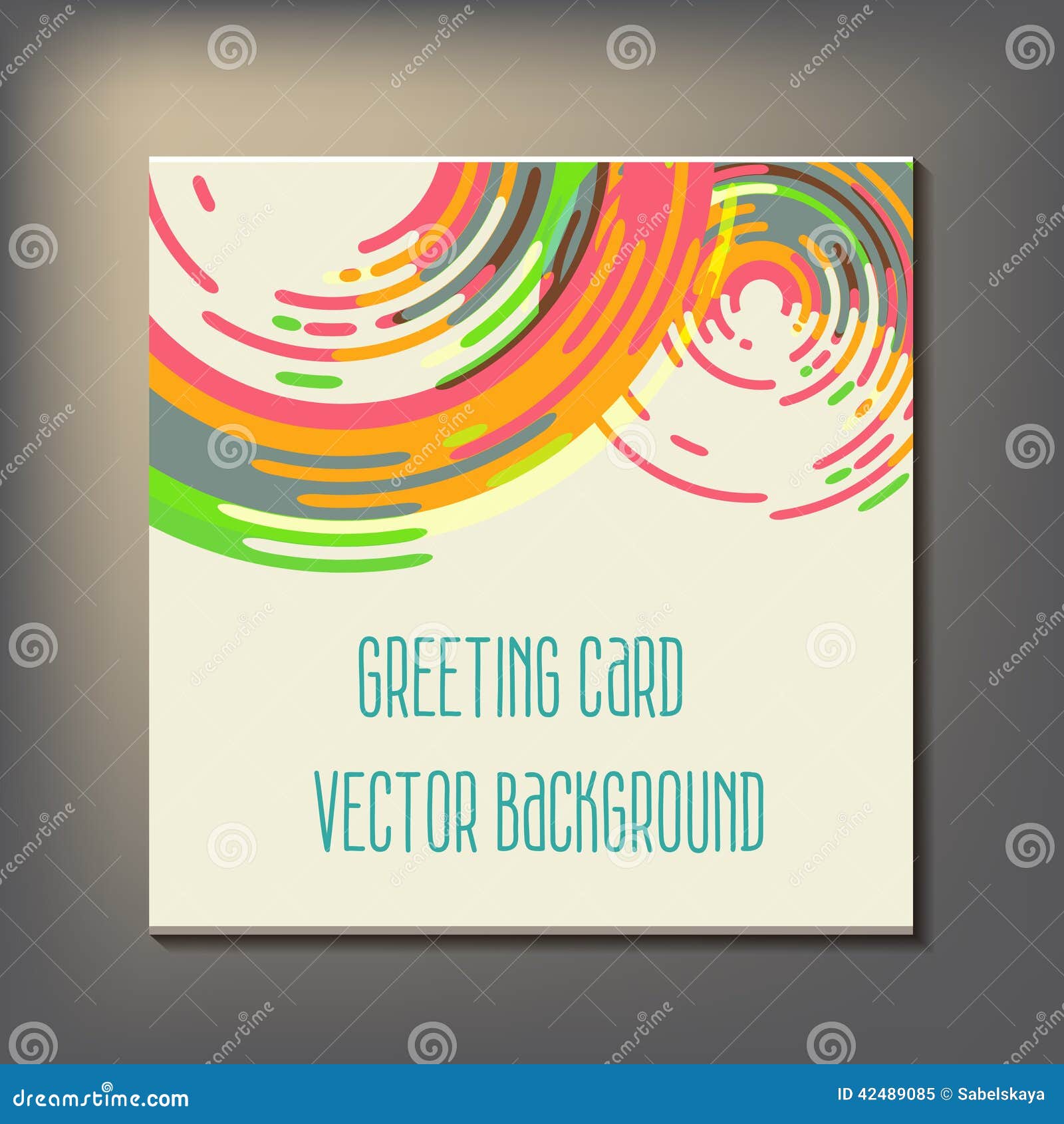 Beautiful Abstract Invitation Card. Stock Vector - Illustration of ...