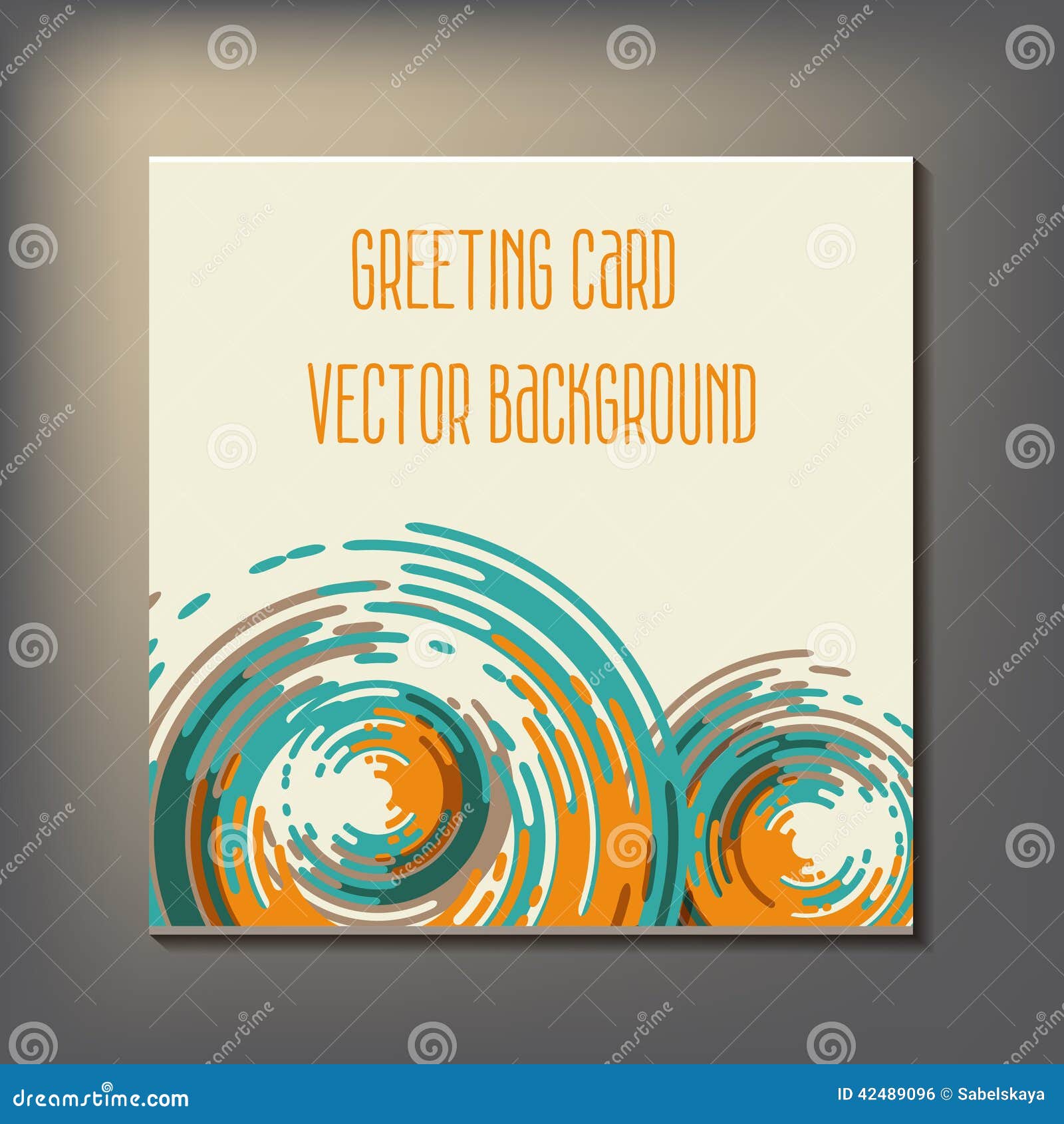 Beautiful Abstract Invitation Card. Stock Vector - Illustration of ...