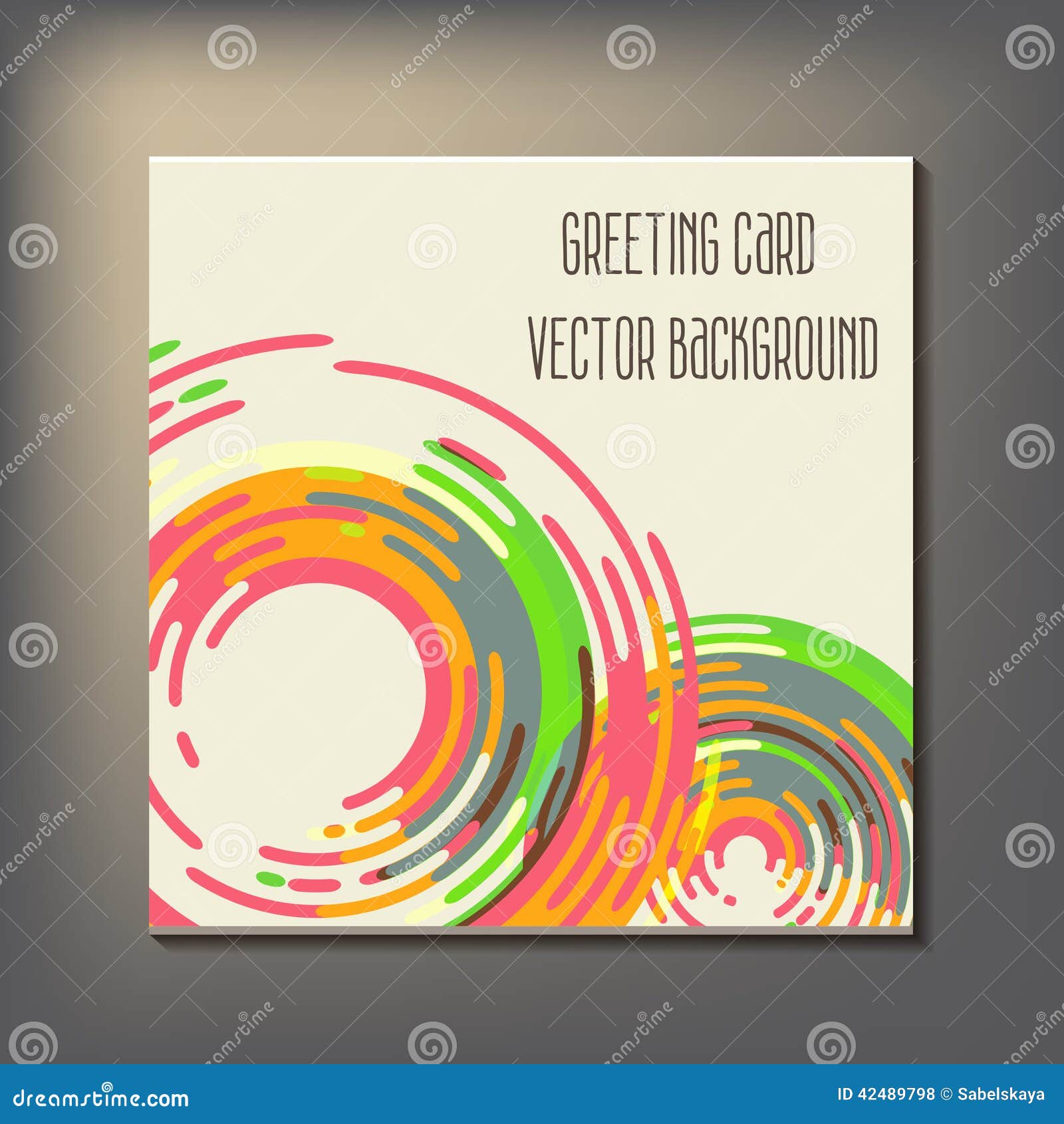 Beautiful Abstract Invitation Card. Stock Vector - Illustration of ...