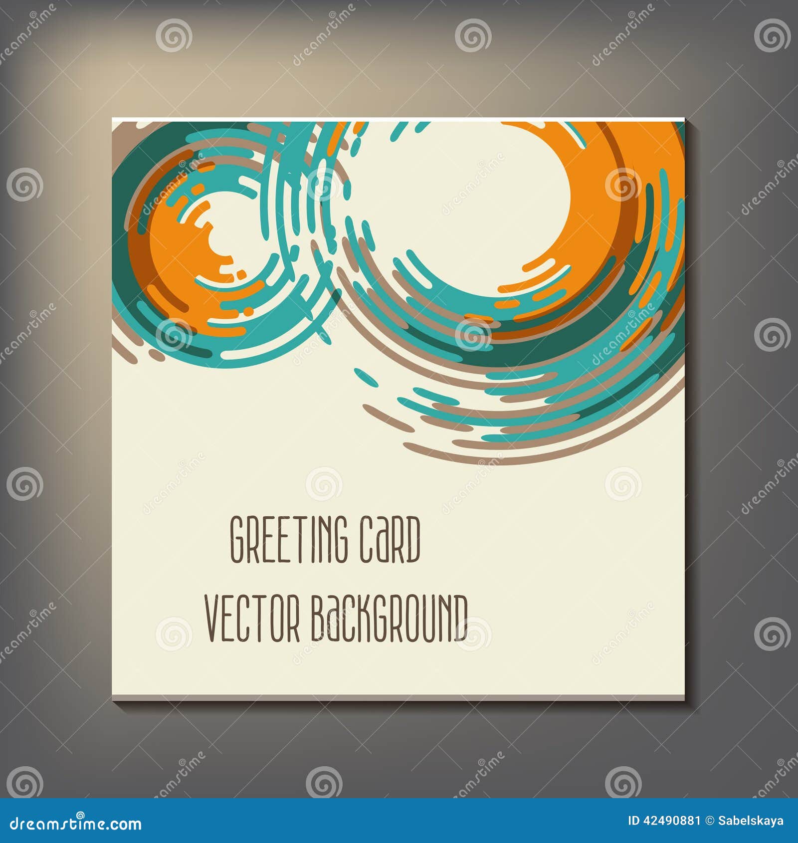 Beautiful Abstract Invitation Card. Stock Vector - Illustration of ...