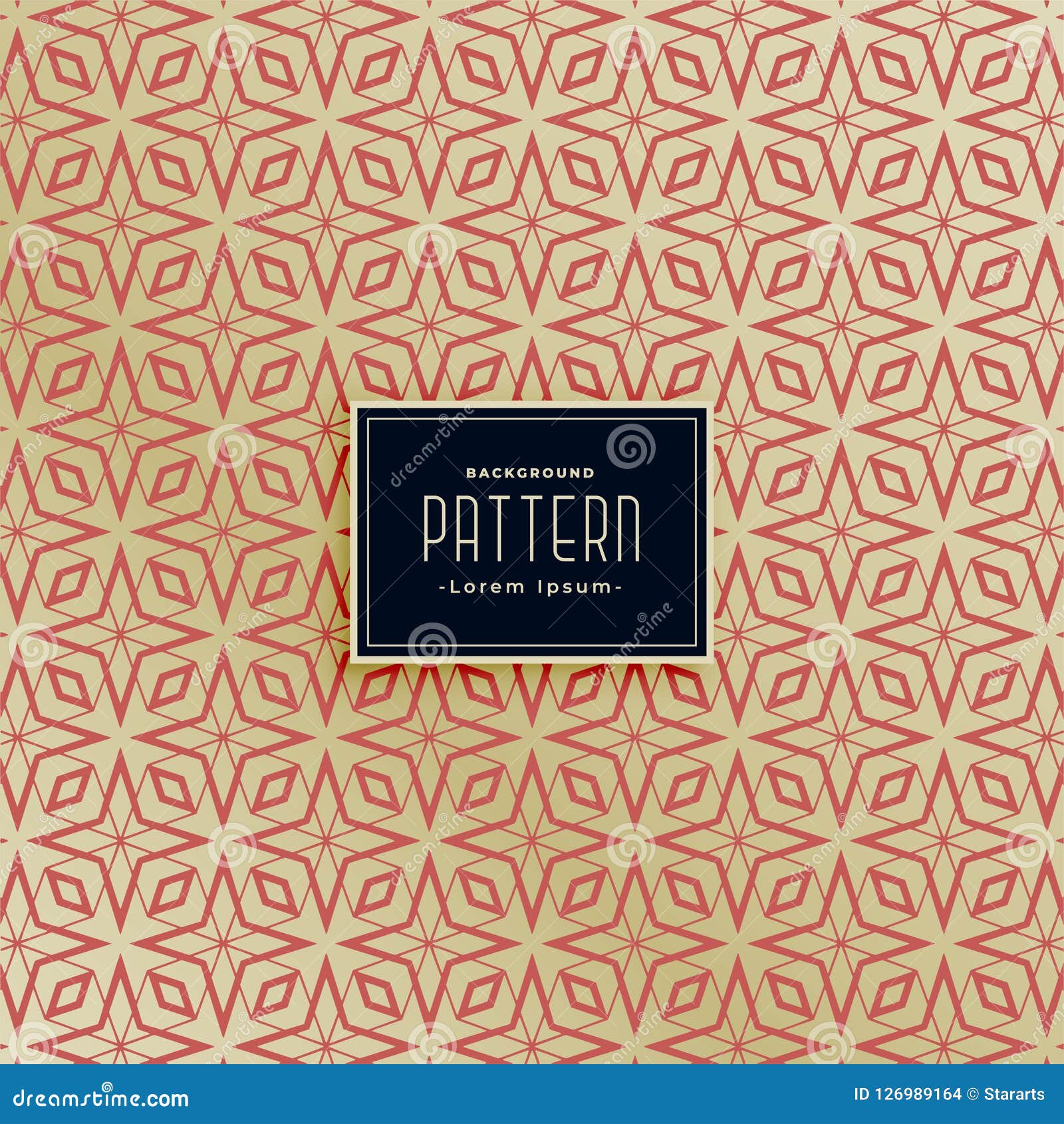 Beautiful Abstract Islamic Style Pattern Stock Vector - Illustration of ...