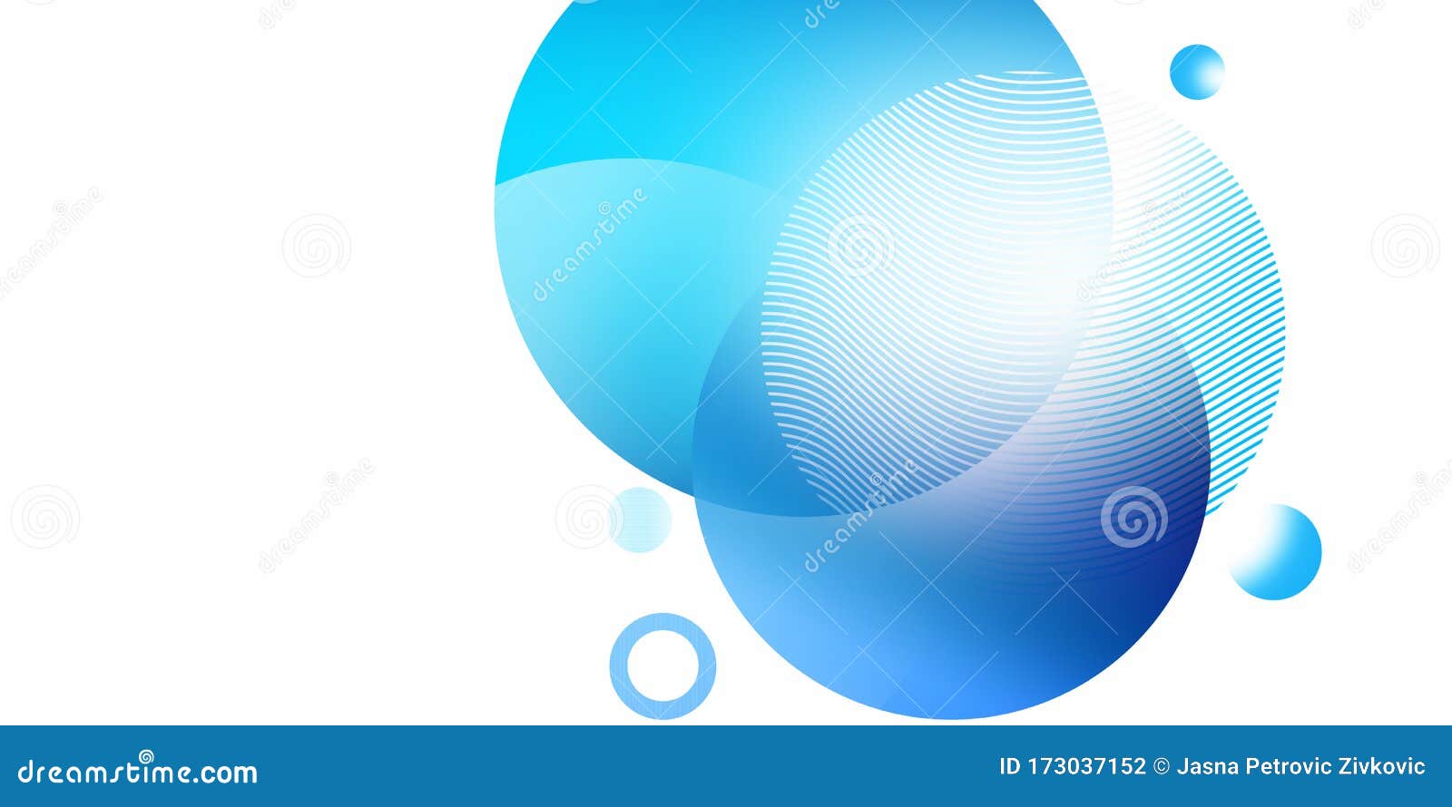 Abstract Light Blue Background with Circle Shape Stock Illustration ...