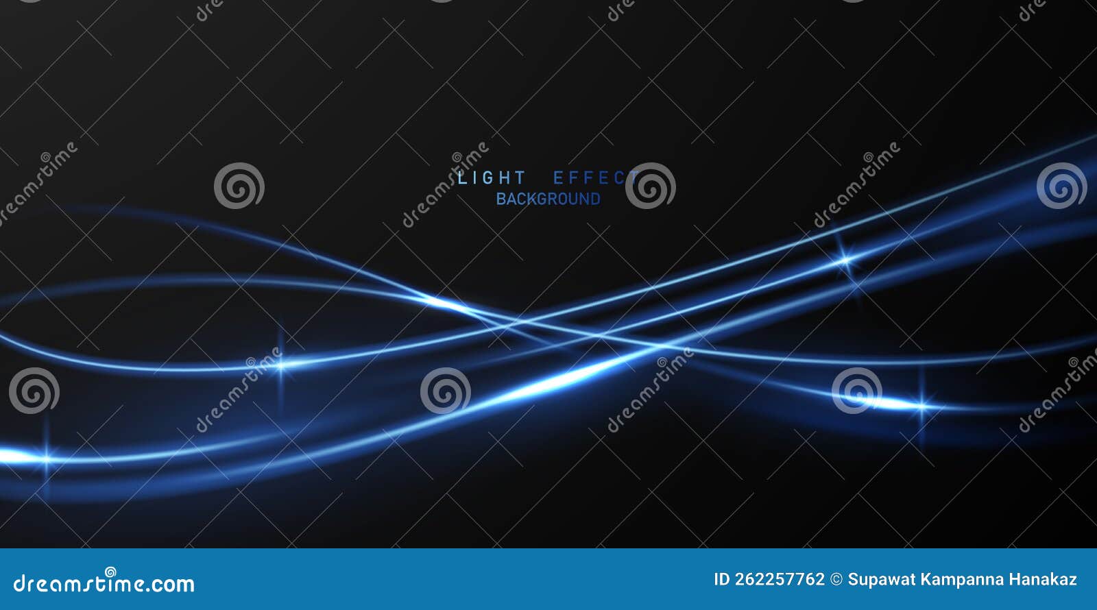 Beautiful Abstract Light Line Effect Design Vector Illustration on ...