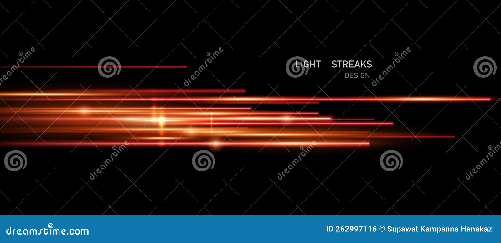 Beautiful Abstract Light Line Effect Design Vector Illustration on ...