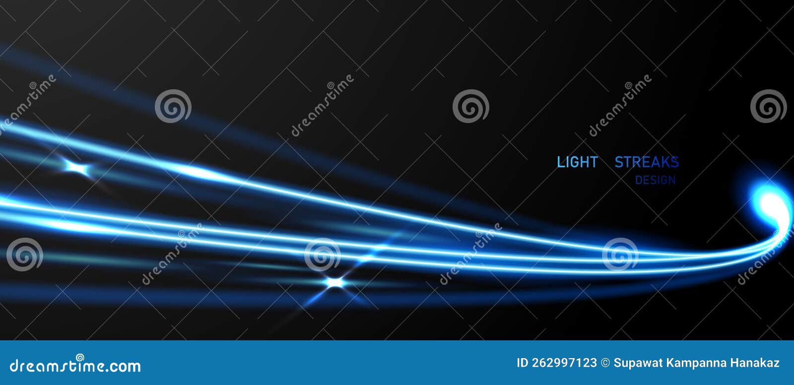 Beautiful Abstract Light Line Effect Design Vector Illustration on ...