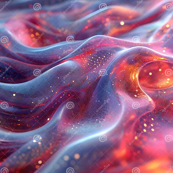 A Beautiful Abstract Liquid Light Show Stock Illustration ...