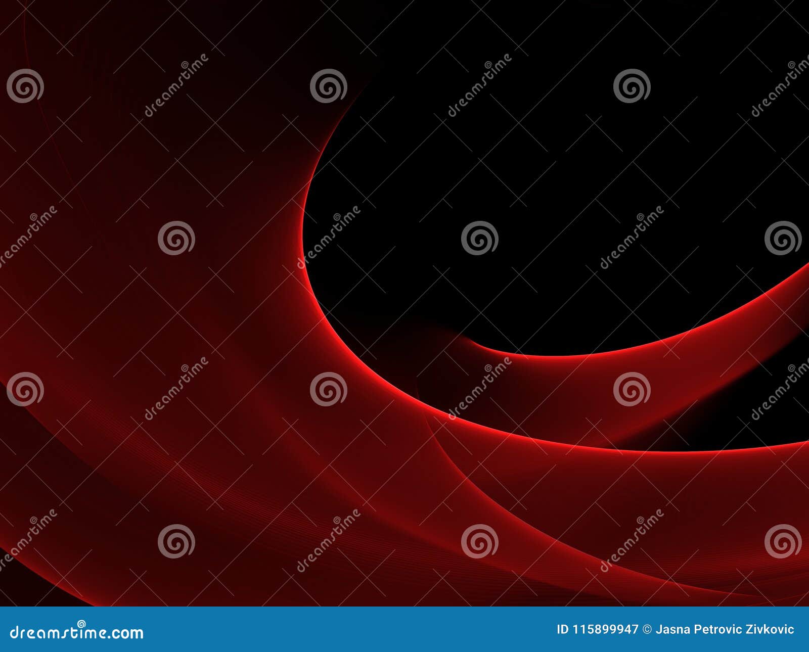 Abstract Luminous Red and Black Background Stock Illustration ...